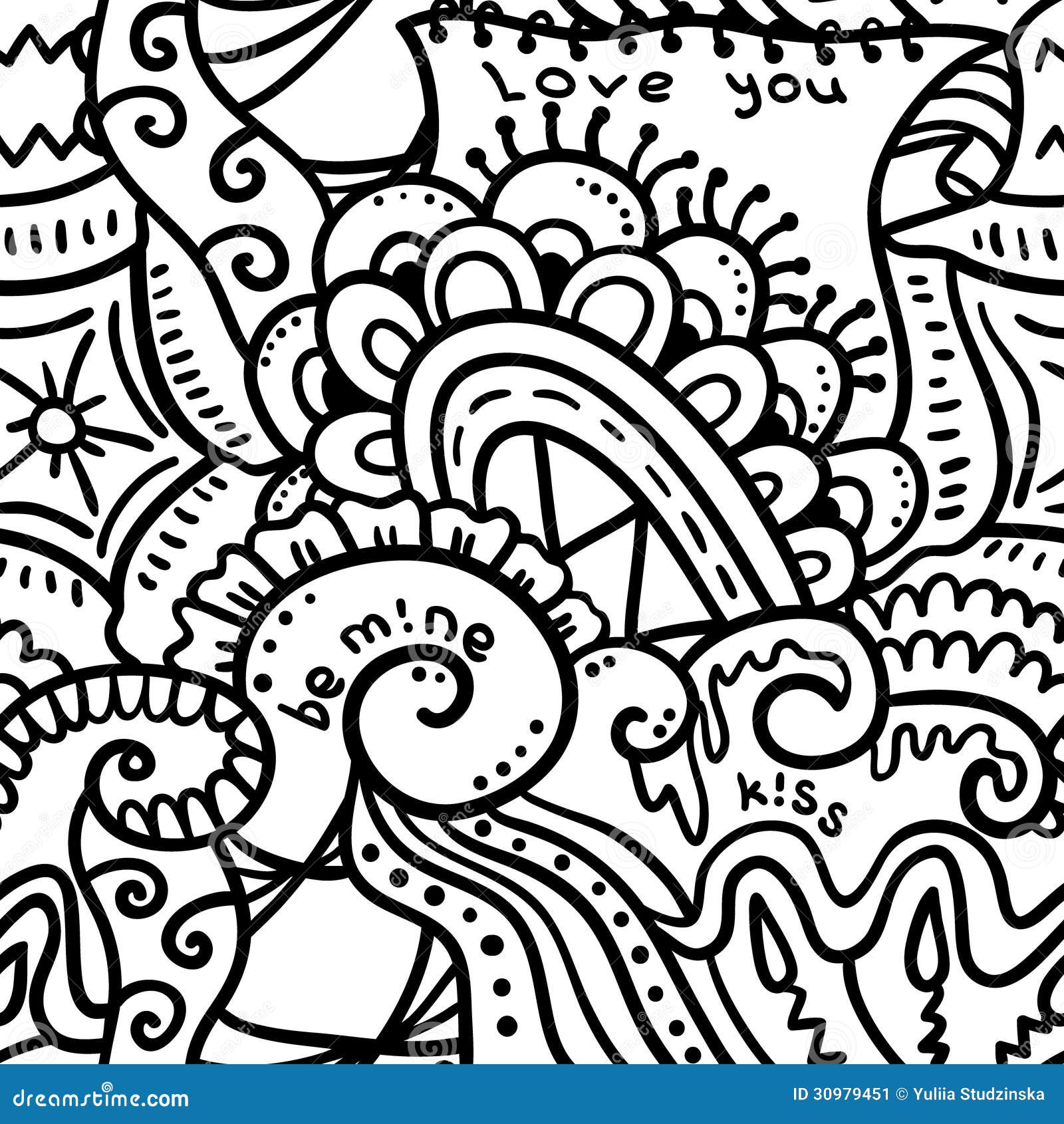 Crazy seamless pattern stock vector. Illustration of background - 30979451