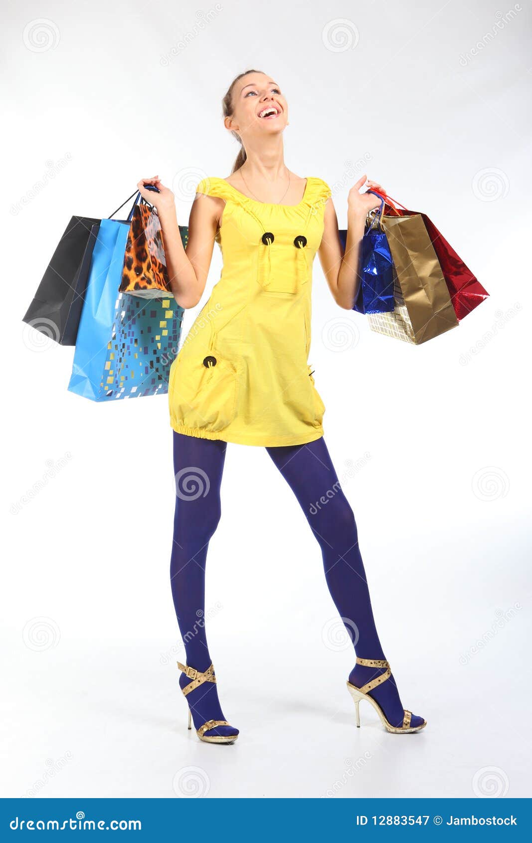 Crazy shopping stock image. Image of beautiful, attractive - 12883547