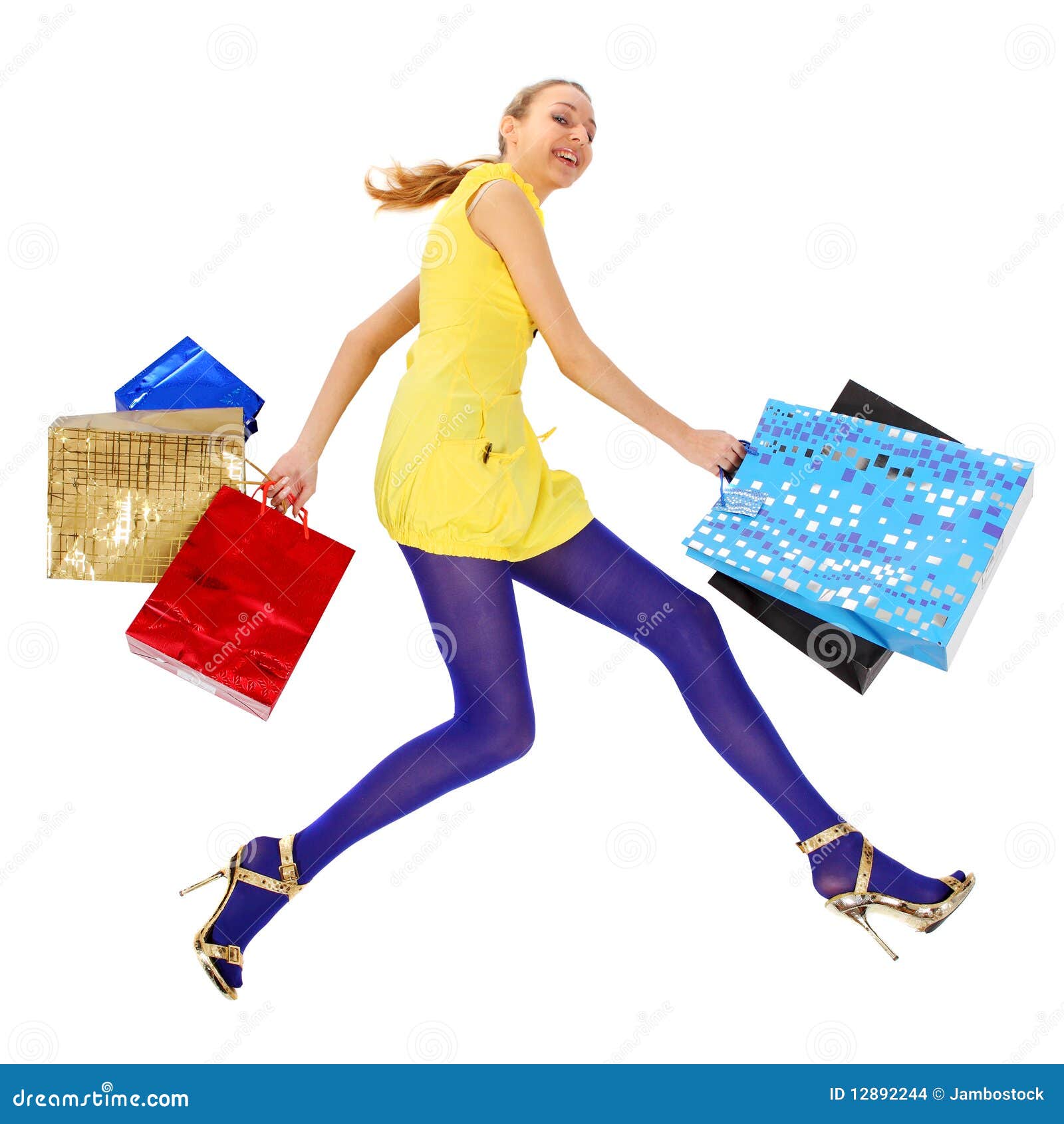 Crazy shopping stock photo. Image of beauty, crazy, girl - 12892244