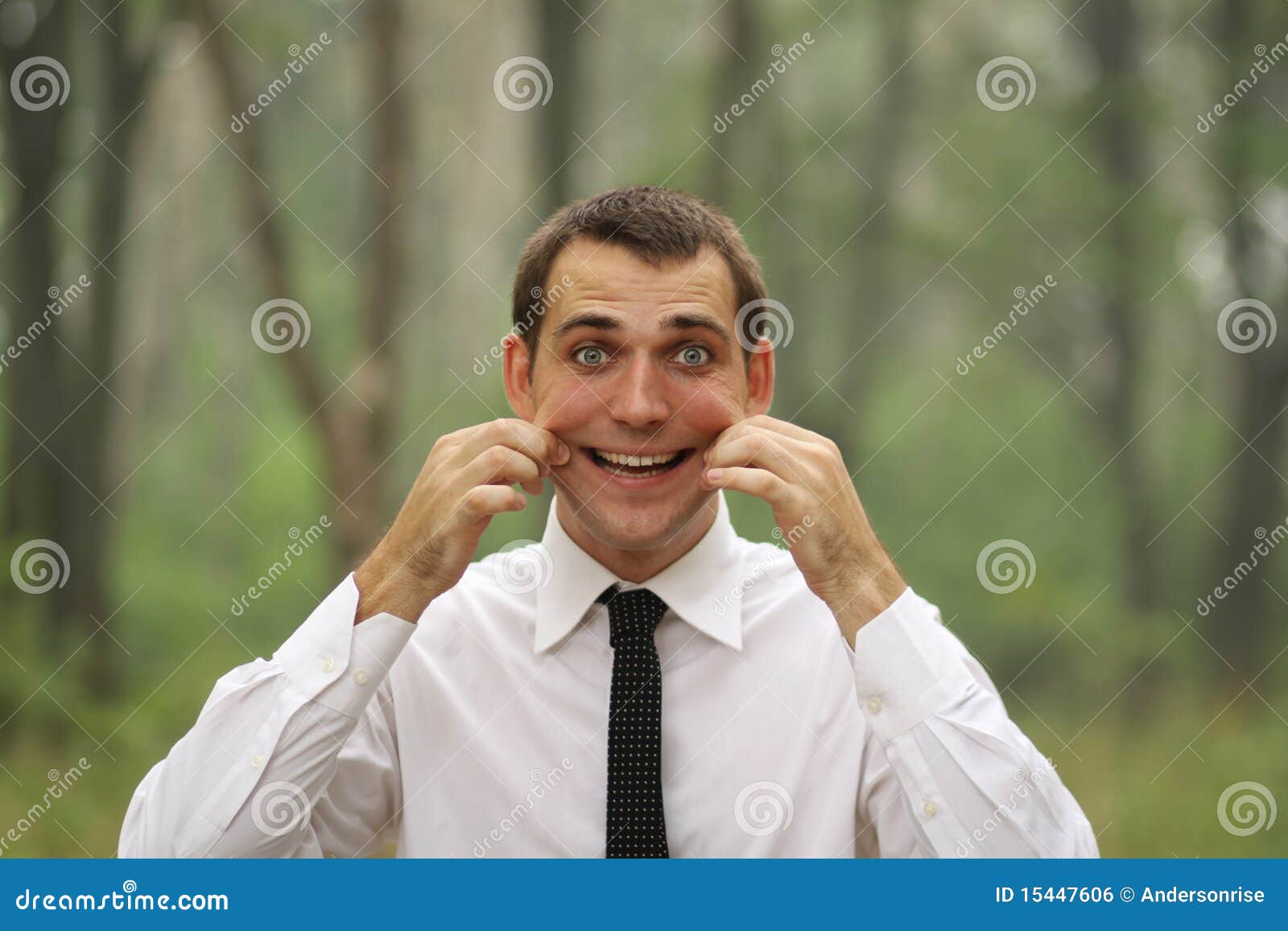 Crazy smile stock photo. Image of happiness, businessman - 15447606