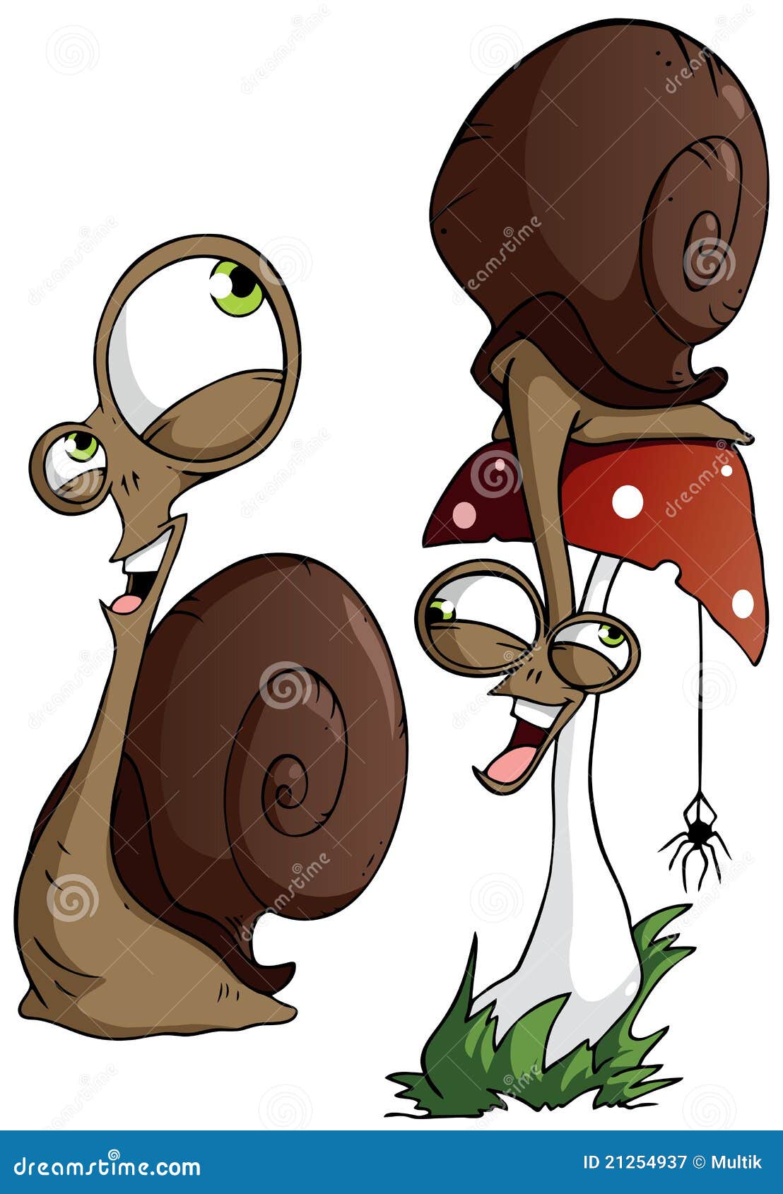 Crazy snail stock vector. Illustration of snail, bowl - 21254937