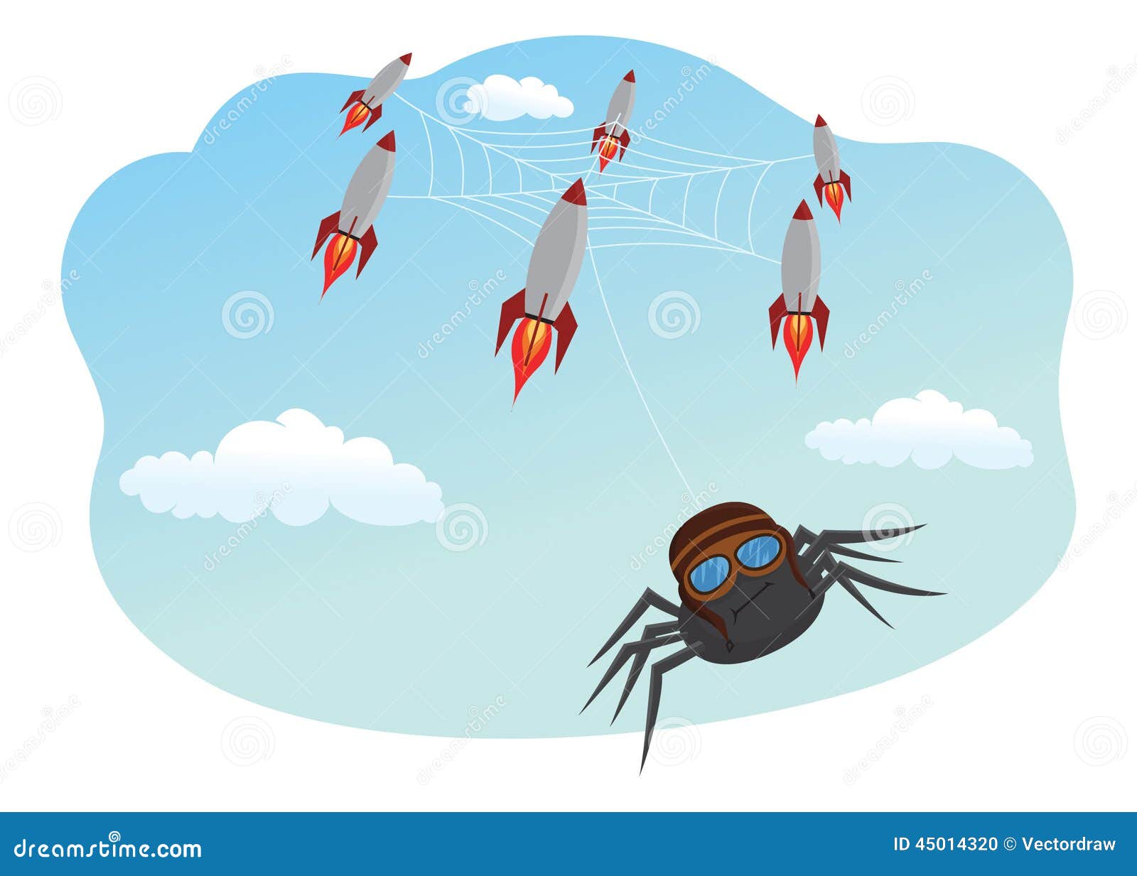Crazy spider stock vector. Illustration of catcher, spider - 45014320