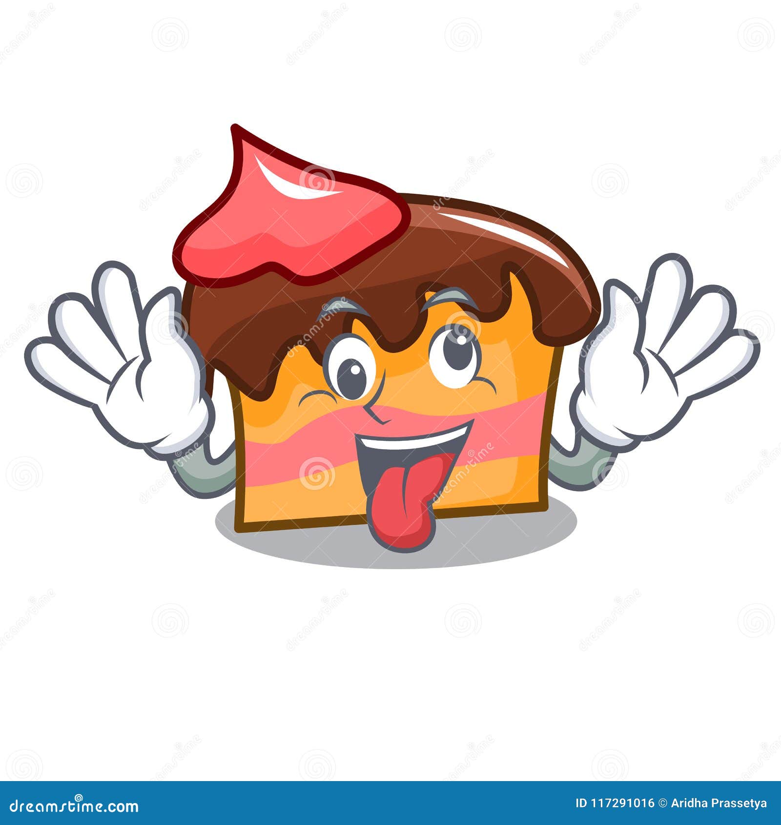 Crazy Sponge Cake Mascot Cartoon Stock Vector - Illustration of insane ...