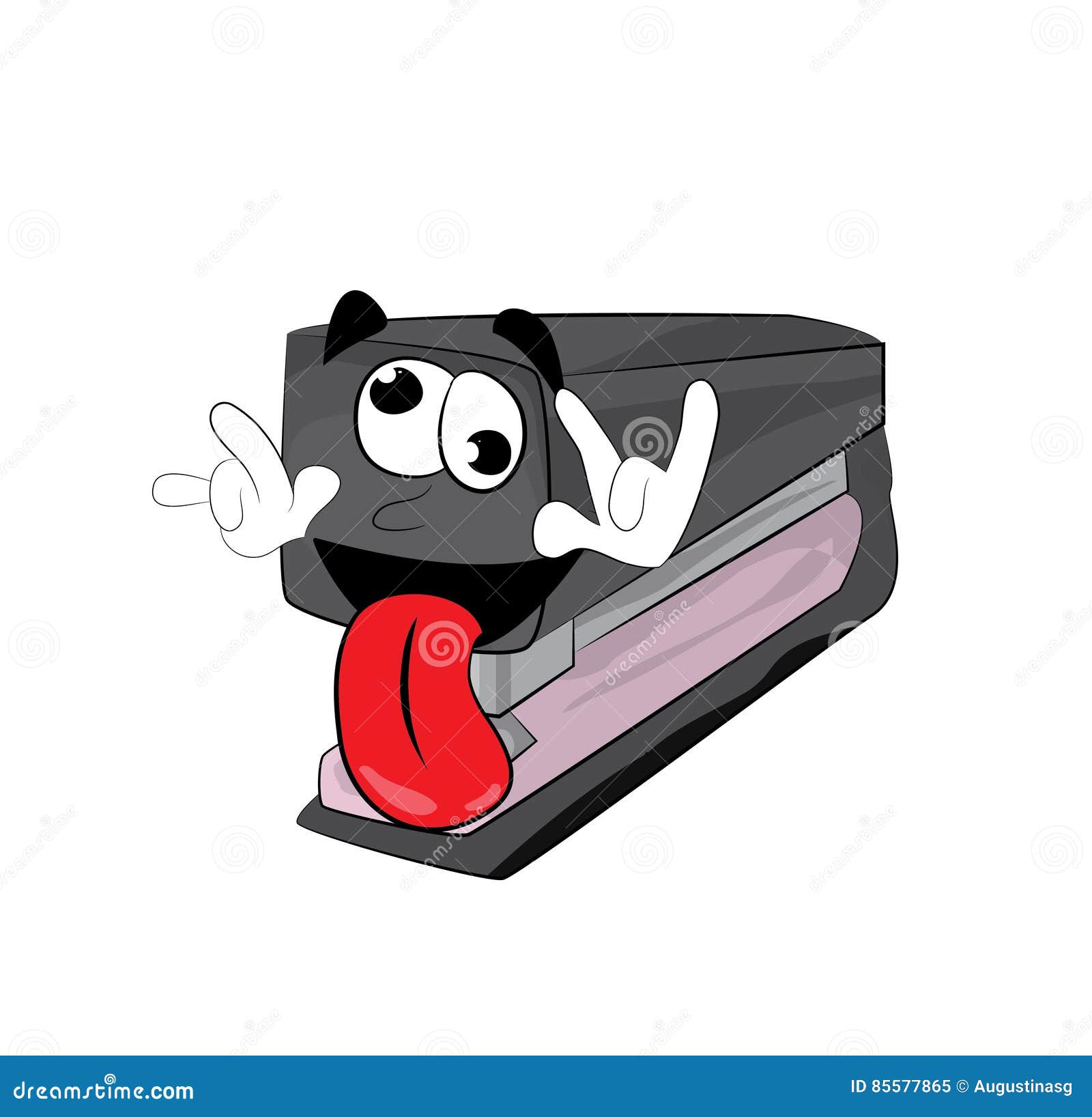 Crazy Stampler cartoon stock illustration. Illustration of office ...