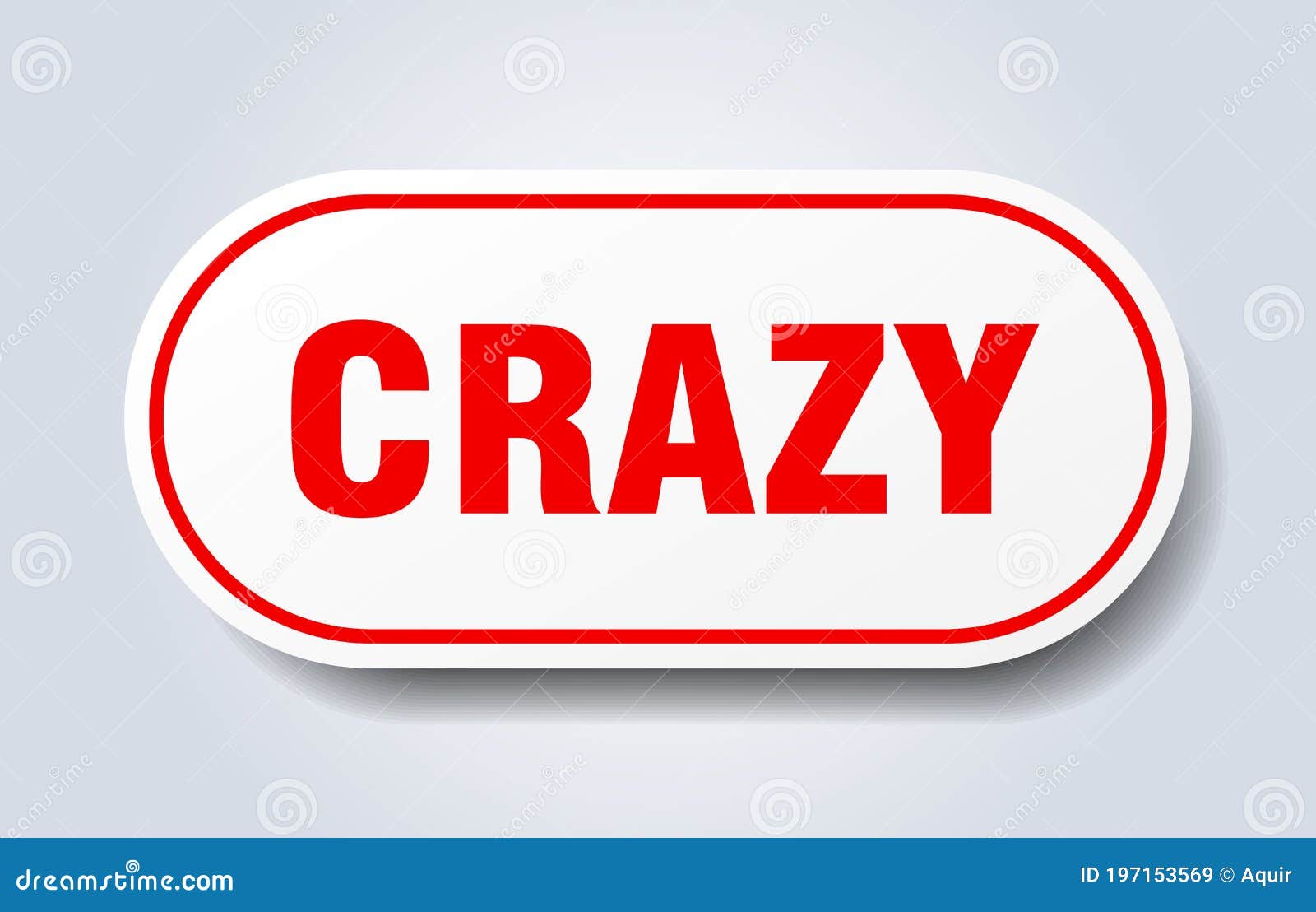 Crazy sticker. stock vector. Illustration of price, crazy - 197153569