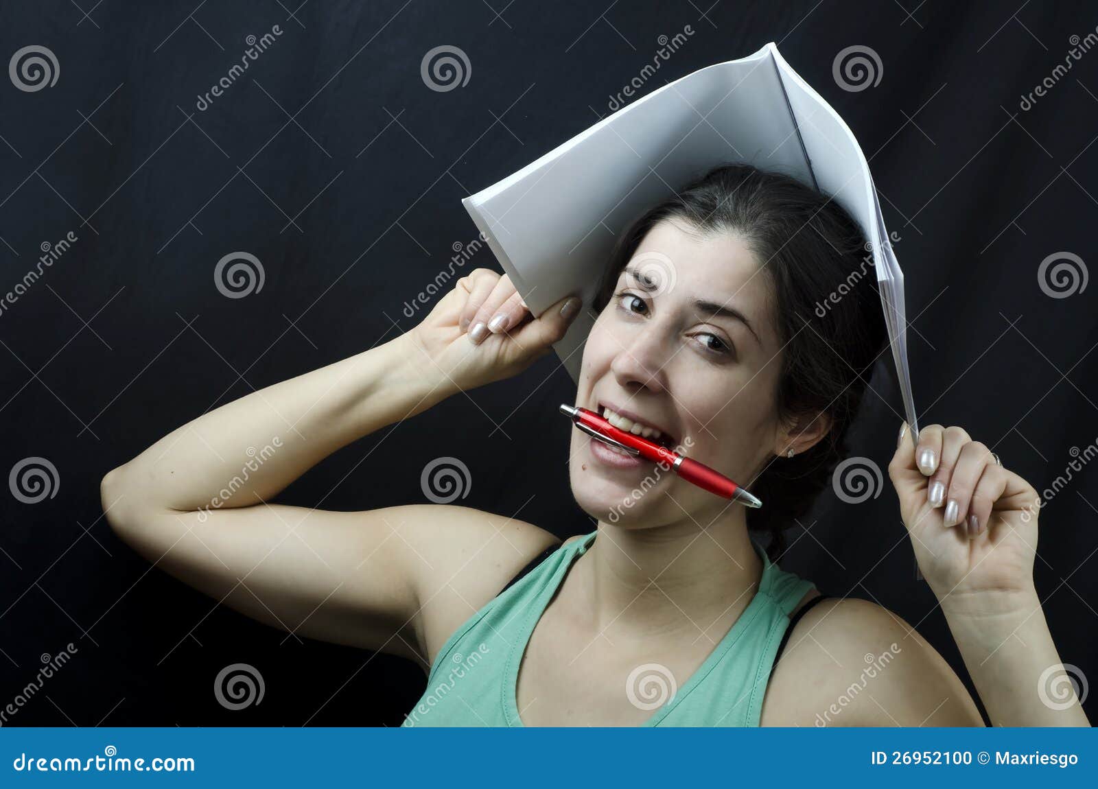 The crazy student stock photo. Image of silly, study - 26952100