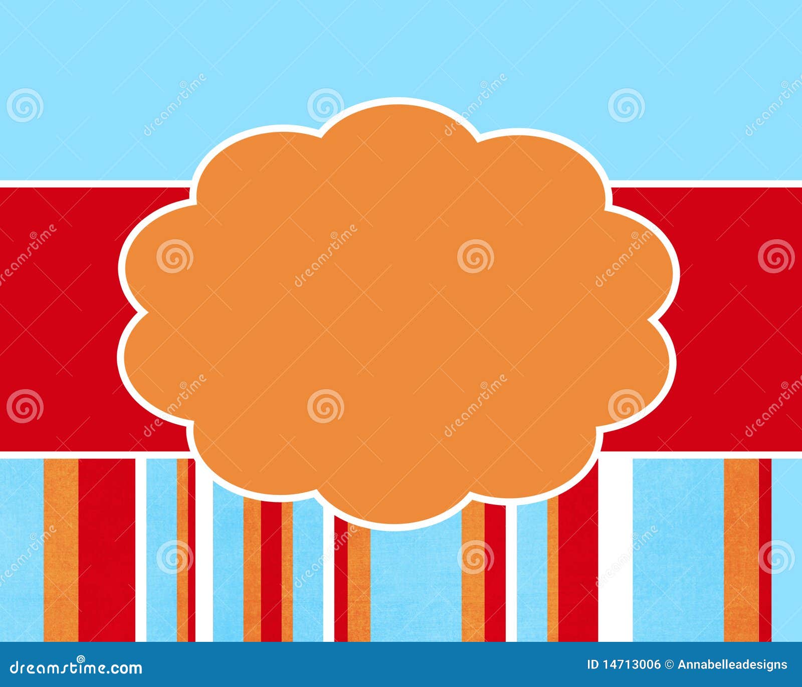 Crazy Summer Stripe Card Background Template Stock Illustration ...