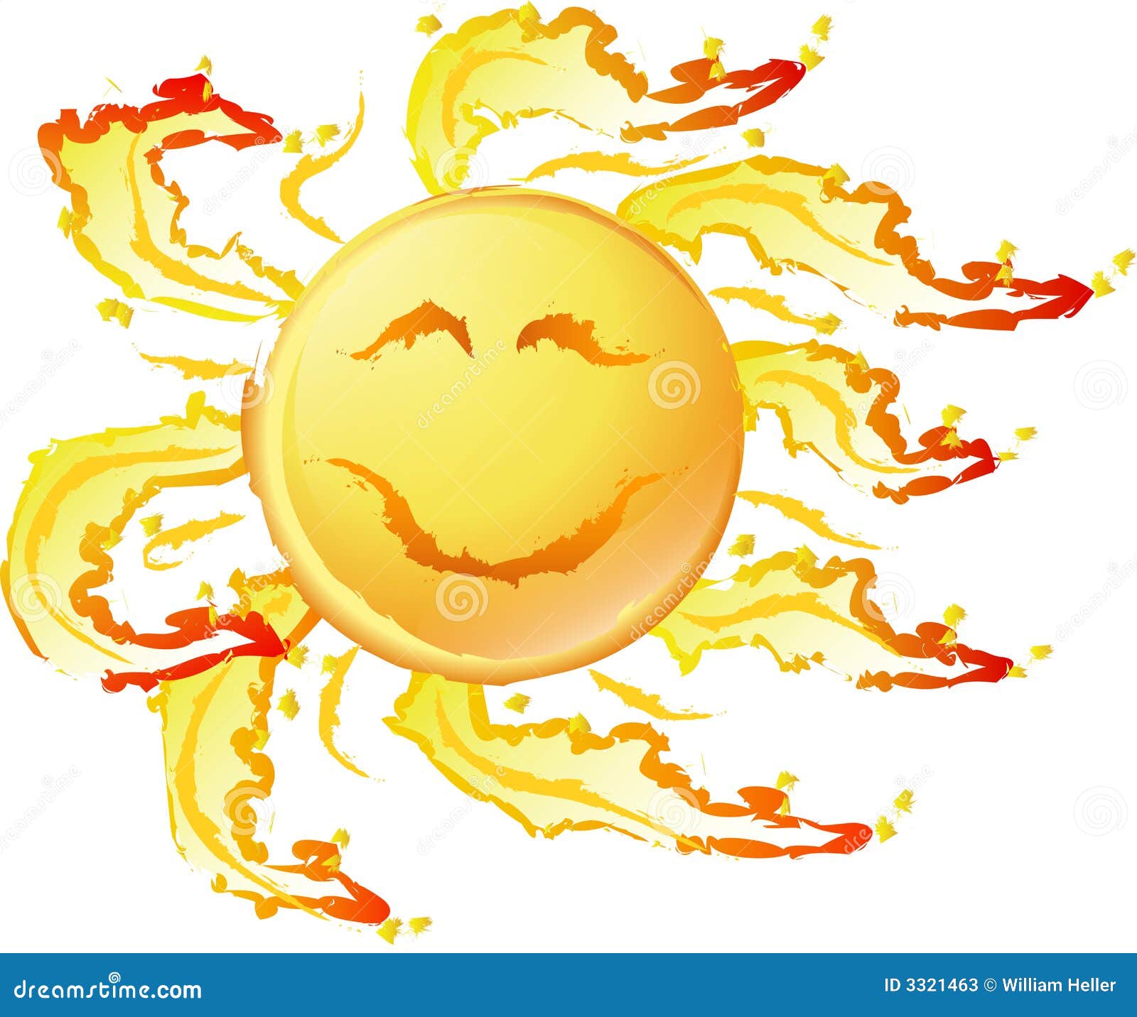 Crazy Sun Brushstroke Drawing Stock Vector - Illustration of single ...