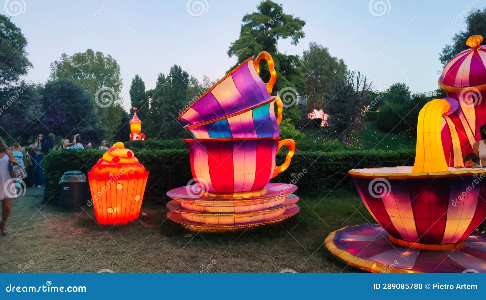 Crazy Tea. Party Giant Mugs of Plates Editorial Image - Image of ...