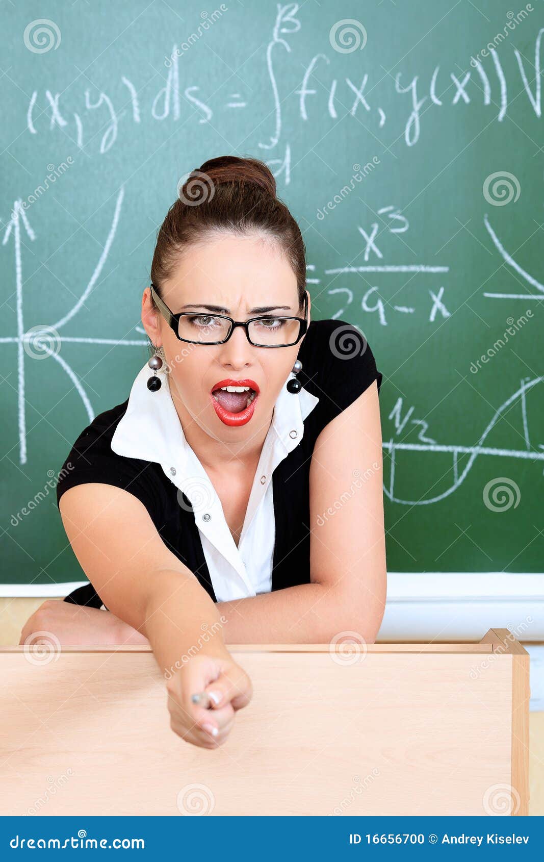 Crazy teacher stock photo. Image of lecturing, higher - 16656700