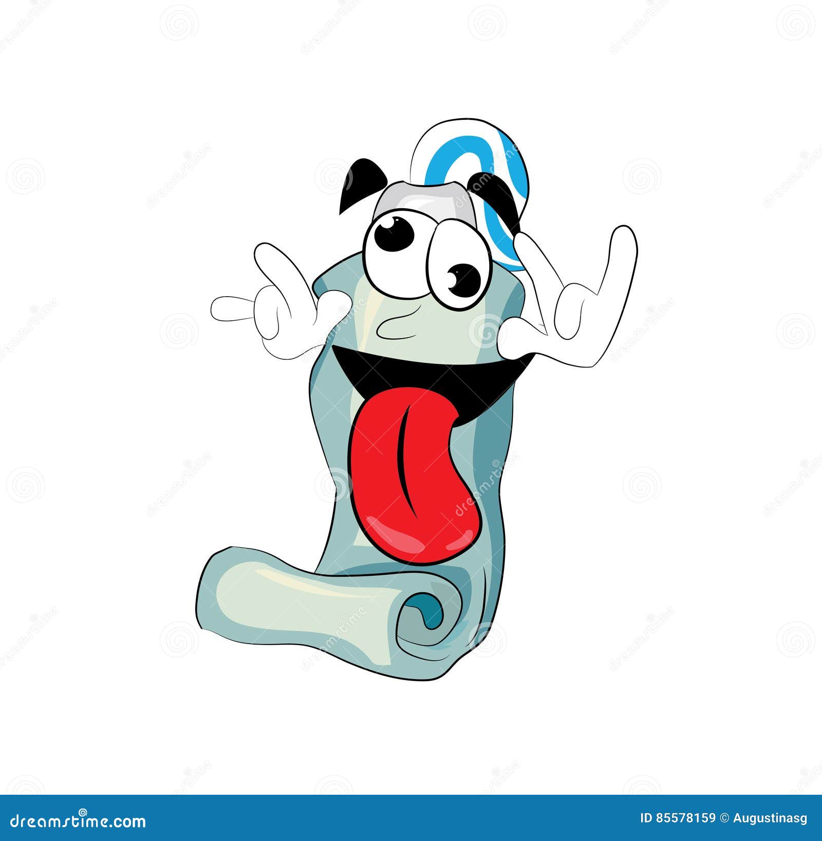 Crazy Toothpaste Cartoon Royalty-Free Illustration | CartoonDealer.com ...