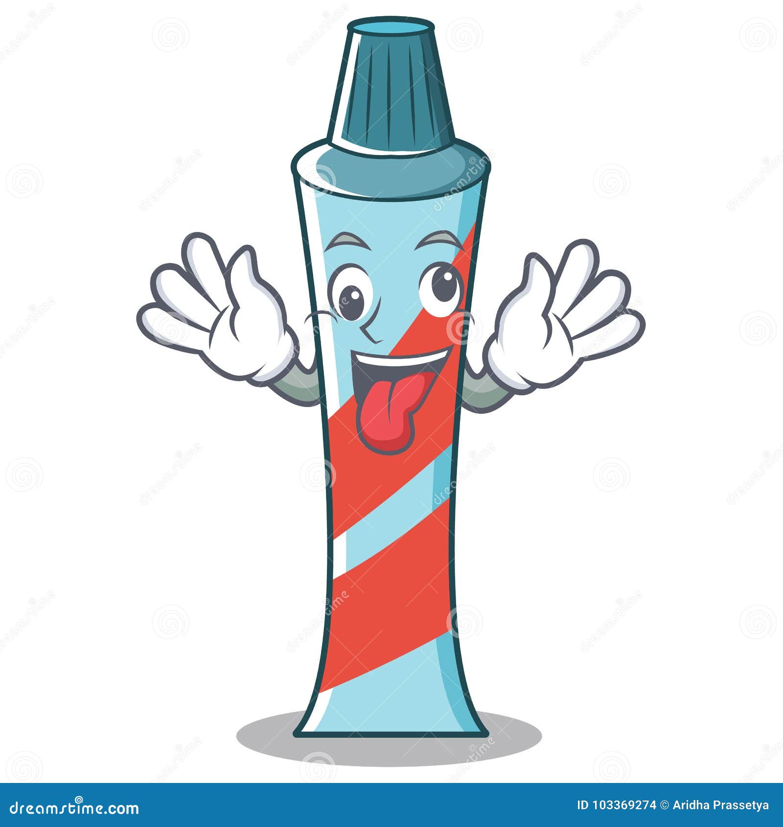 Crazy Toothpaste Character Cartoon Style Stock Vector - Illustration of ...