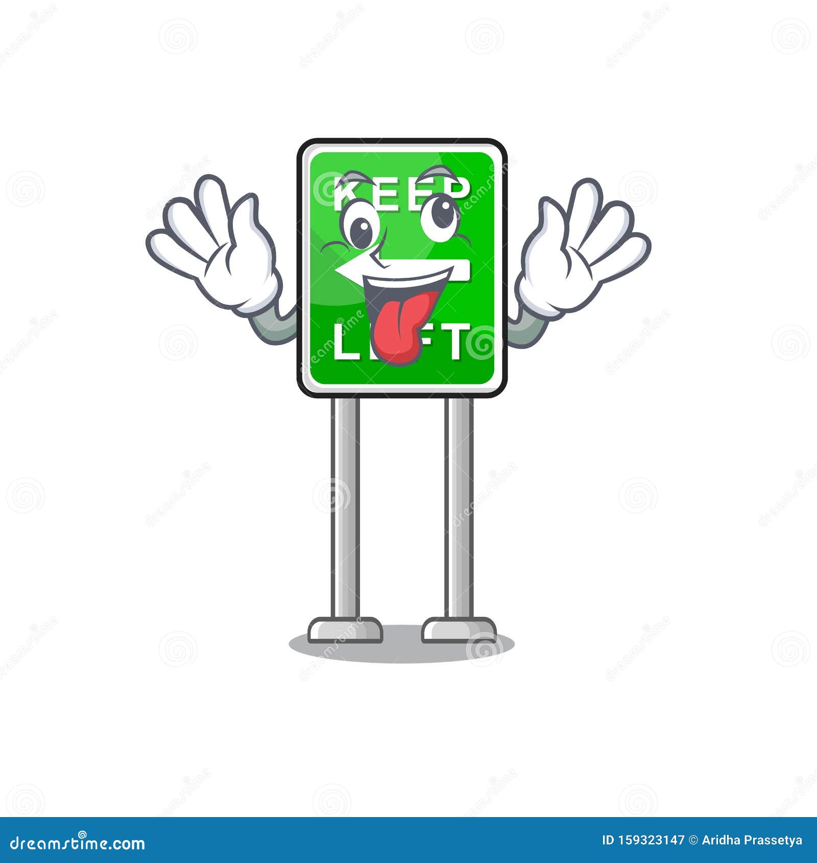 Crazy No Left Turn With The Cartoon | CartoonDealer.com #158480765