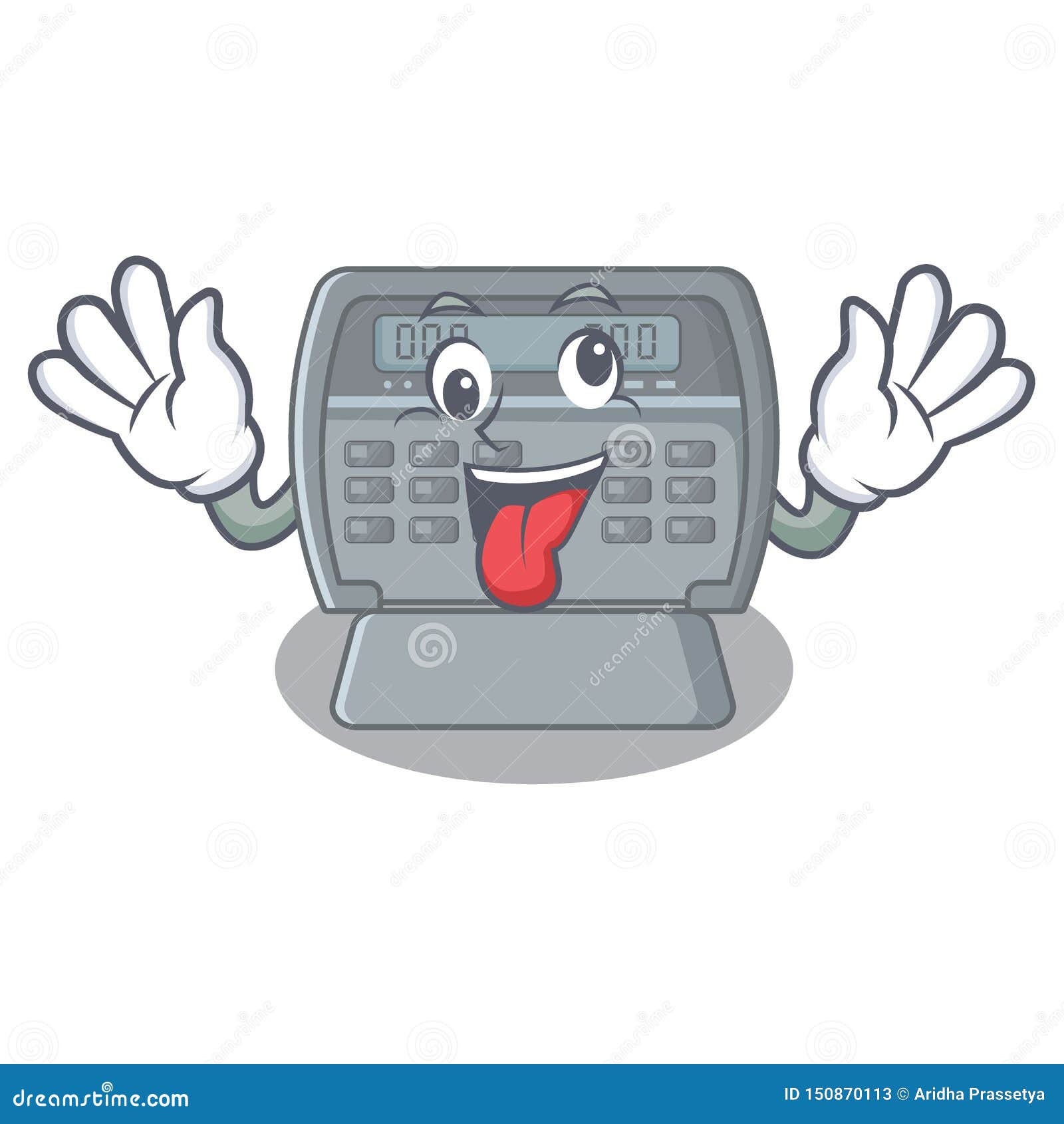 Crazy Toy Security Alarm on the Cartoon Stock Vector - Illustration of ...