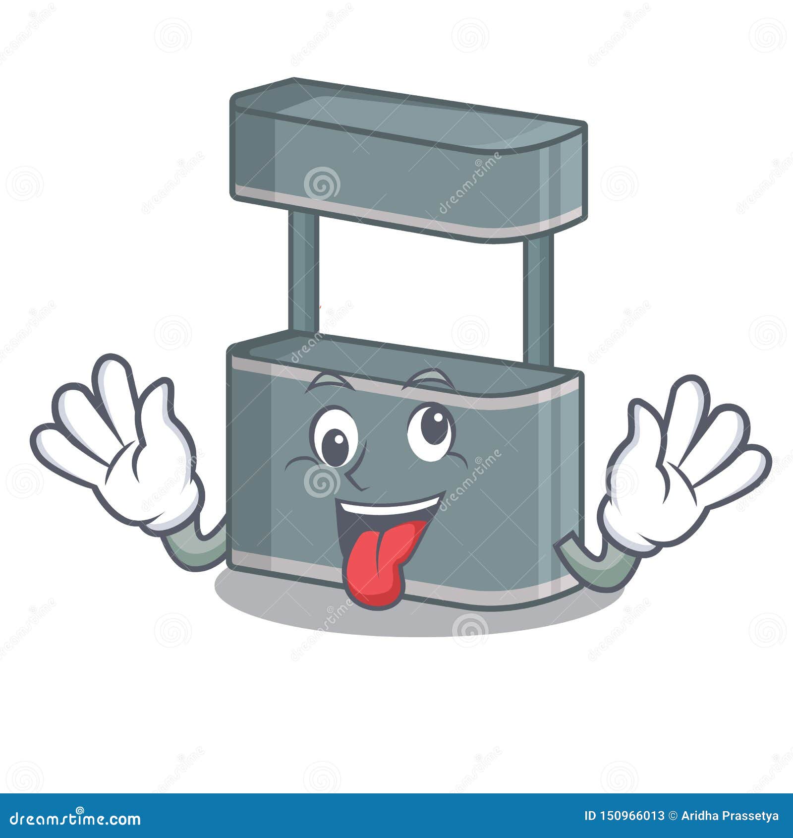 Crazy Toy Trade Stand on a Mascot Stock Vector - Illustration of nuts ...