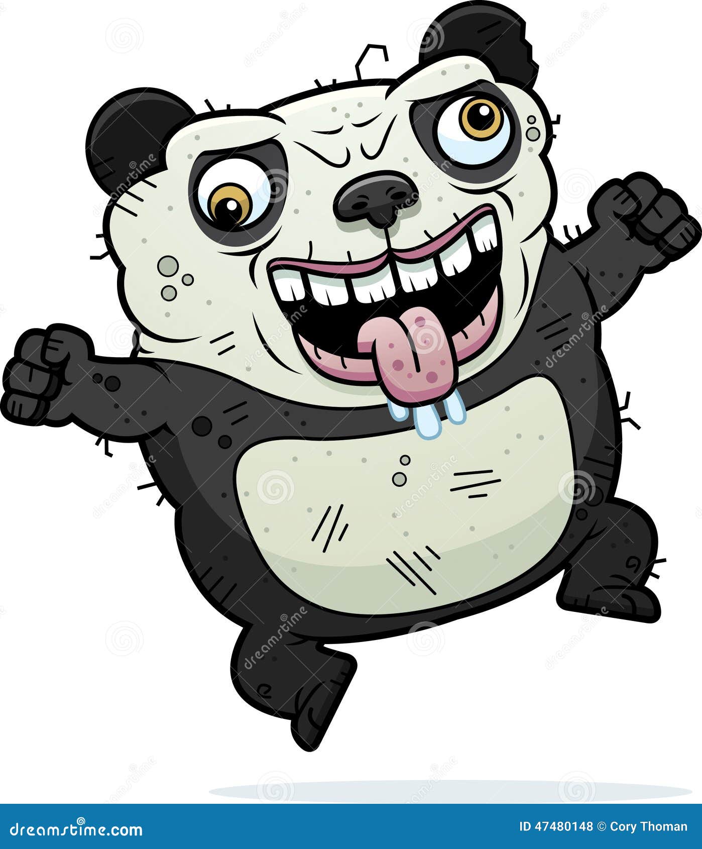Crazy Cartoon Panda