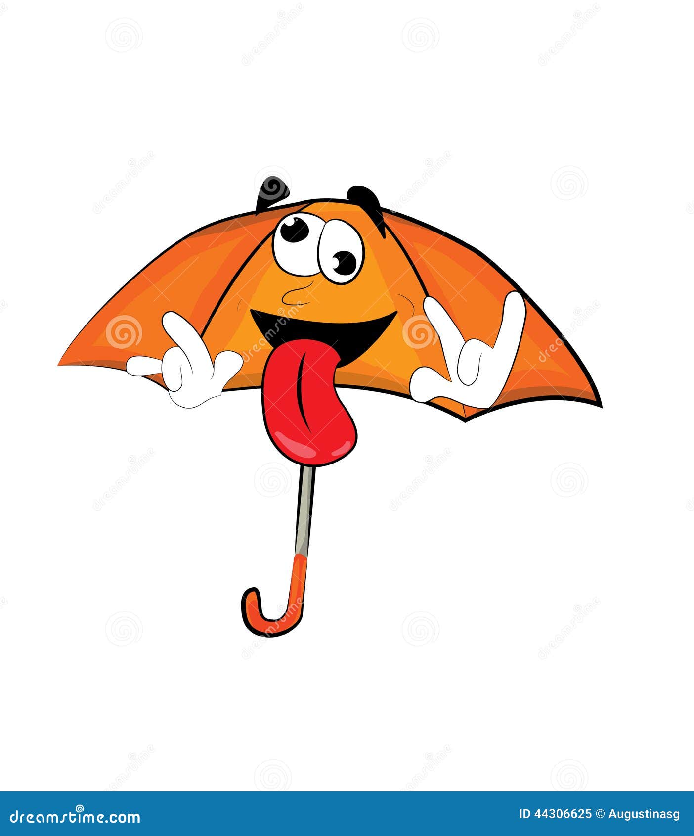 Crazy Umbrella Cartoon Royalty-Free Illustration | CartoonDealer.com ...