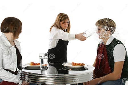 Crazy Waitress stock photo. Image of drink, american, female - 1677608