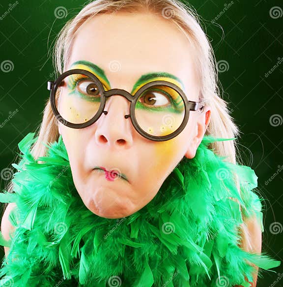 Crazy woman stock image. Image of mouth, making, creative - 12820883