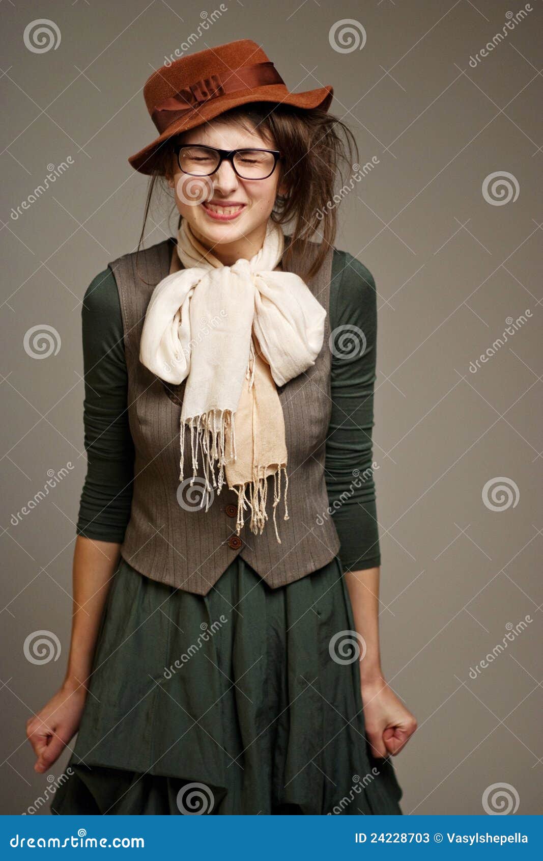 Crazy woman stock image. Image of weird, eager, glasses - 24228703