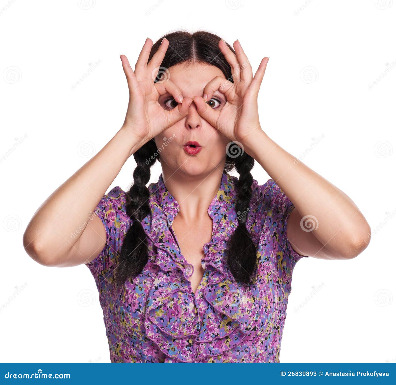 Crazy woman stock image. Image of person, lovely, observe - 26839893