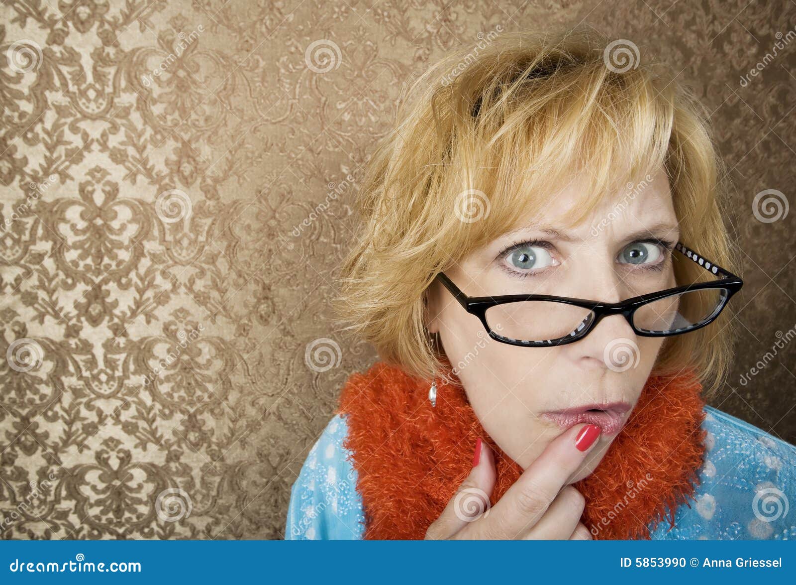 Crazy Woman stock photo. Image of lurid, gaudy, gandmother - 5853990