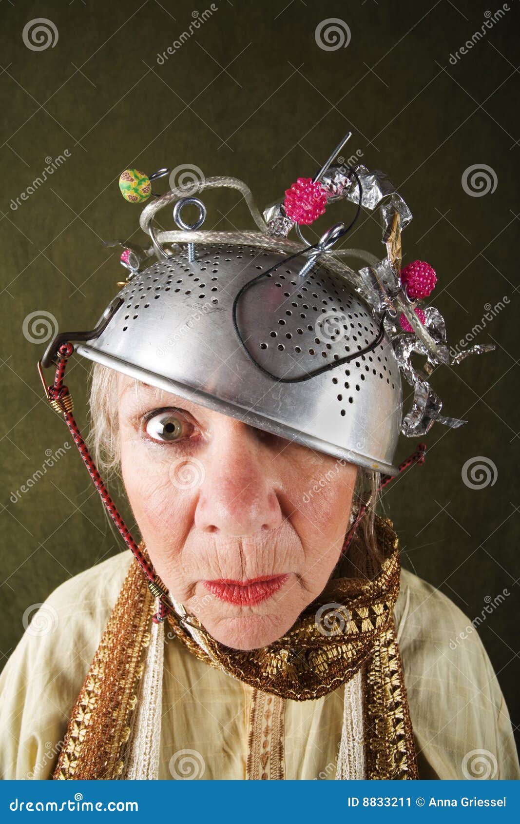 Crazy Woman Screaming In A Straitjacket. Stock Photography ...