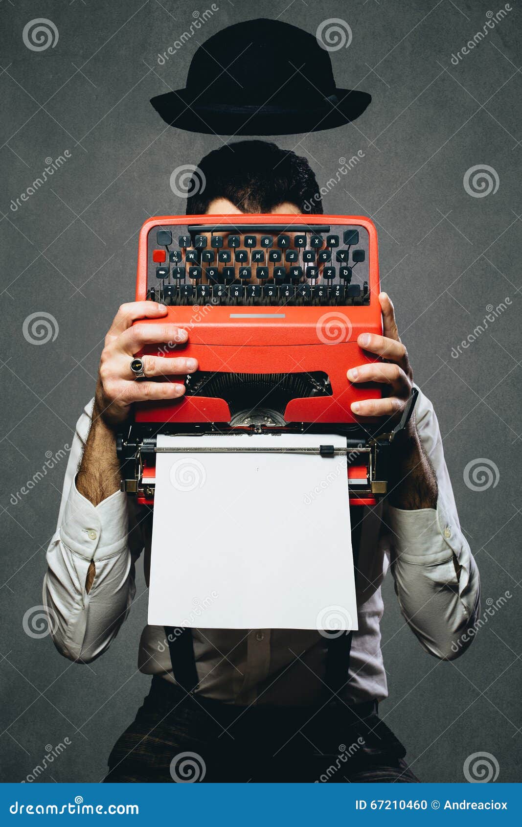 Crazy writer stock photo. Image of press, reporter, type - 67210460