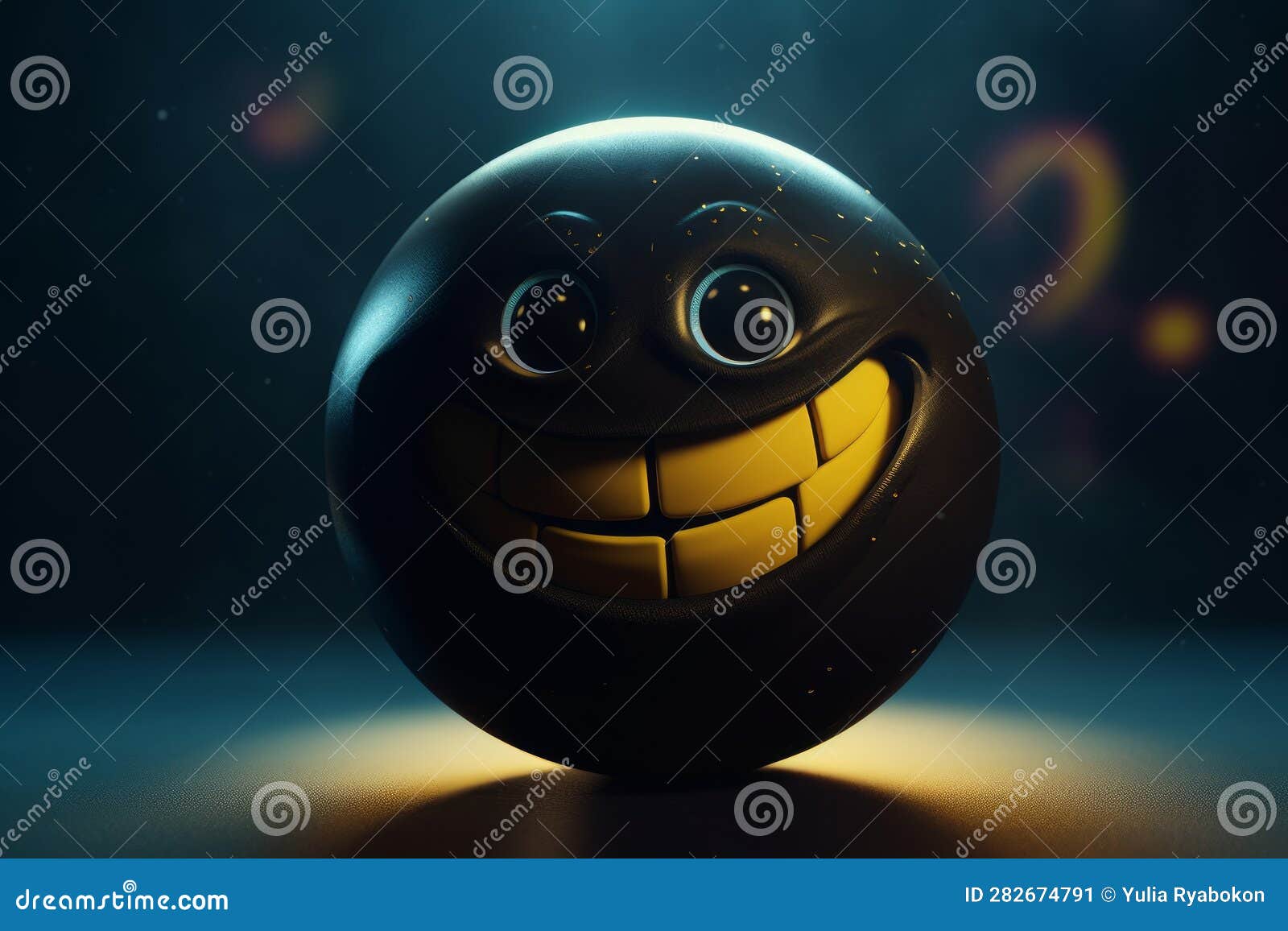 Crazy Yellow Smiley. Generate Ai Stock Illustration - Illustration of ...