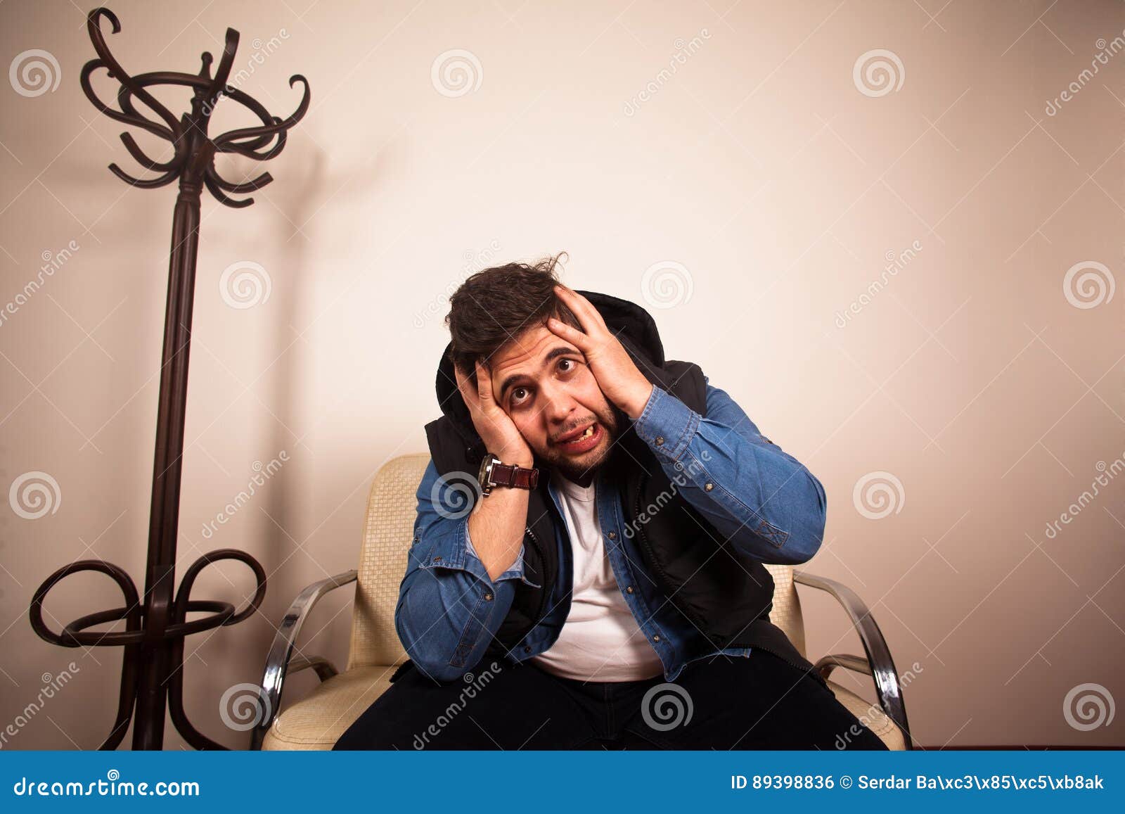 Crazy young man stock photo. Image of attractive, confident - 89398836