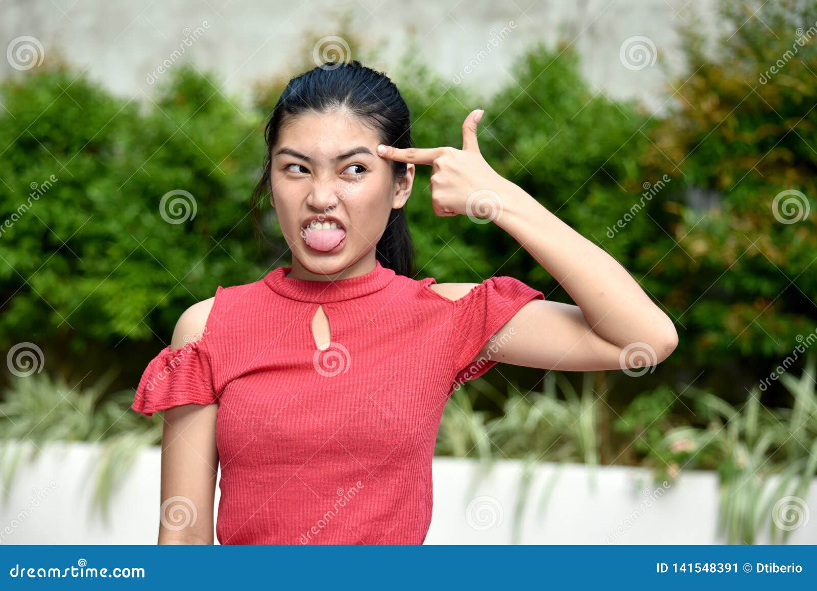 Crazy Youthful Asian Person Stock Image - Image of insane, psycho ...