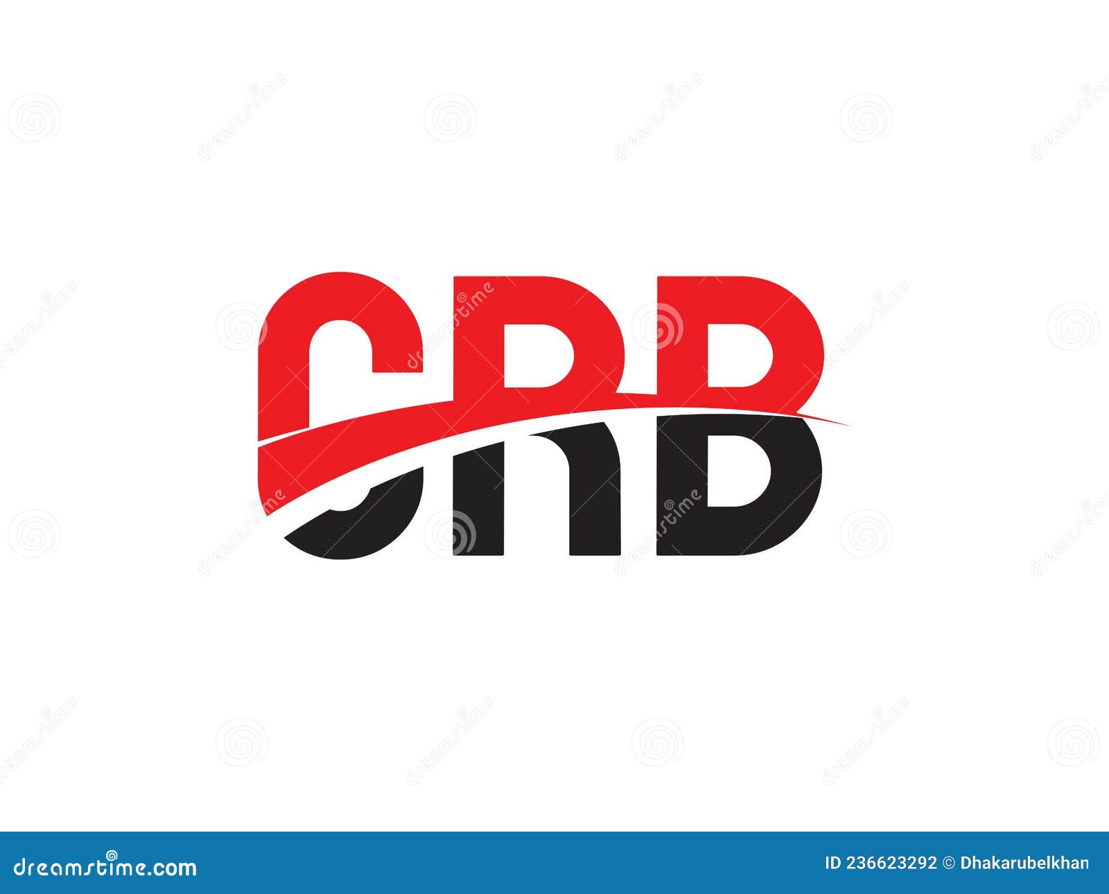 CRB Letter Initial Logo Design Vector Illustration | CartoonDealer.com ...