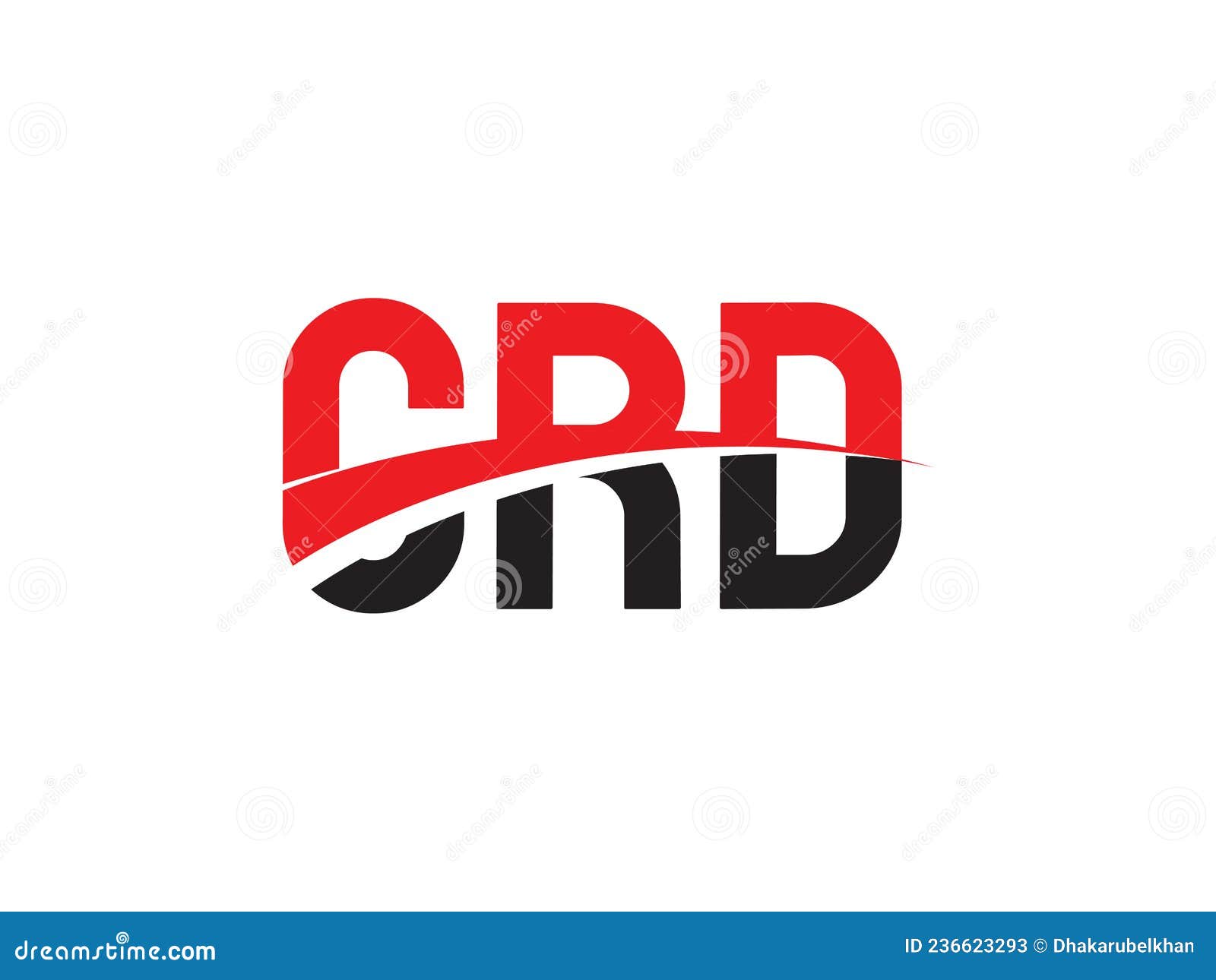 CRD Letter Initial Logo Design Vector Illustration Stock Vector ...