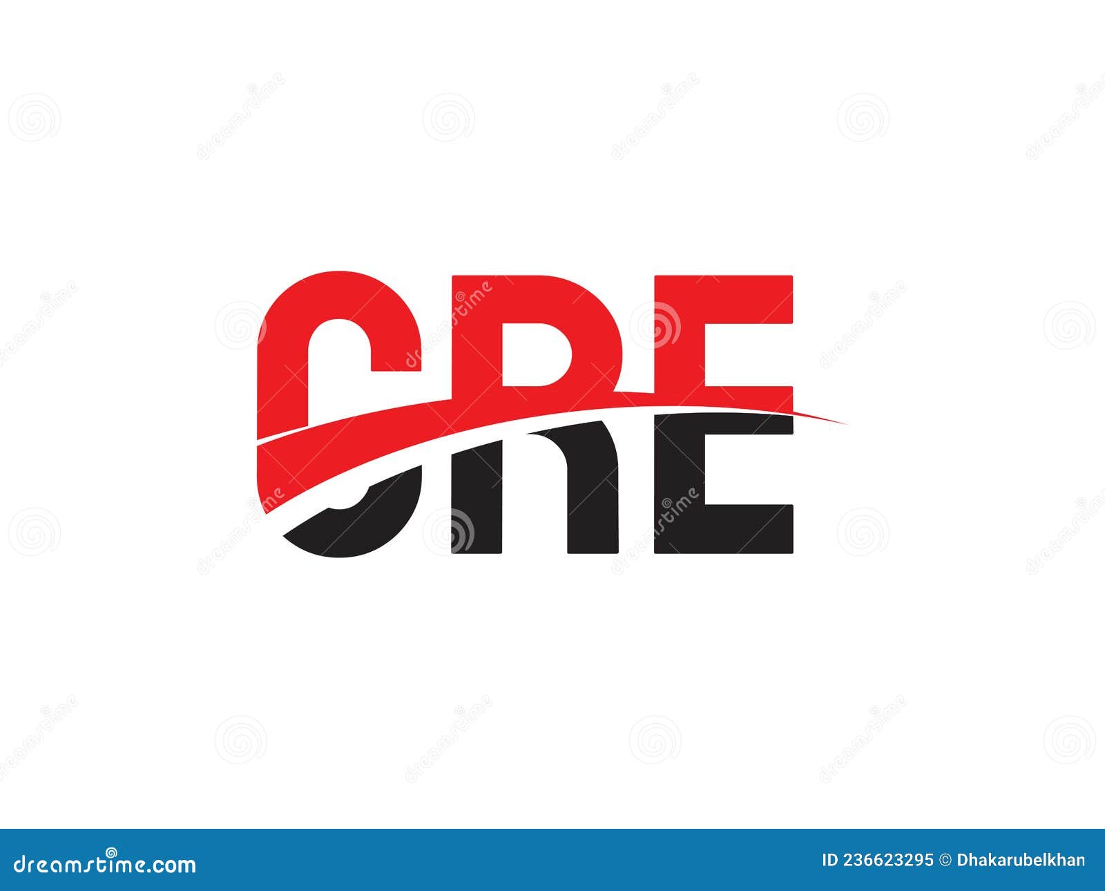 CRE Letter Initial Logo Design Vector Illustration Stock Vector ...