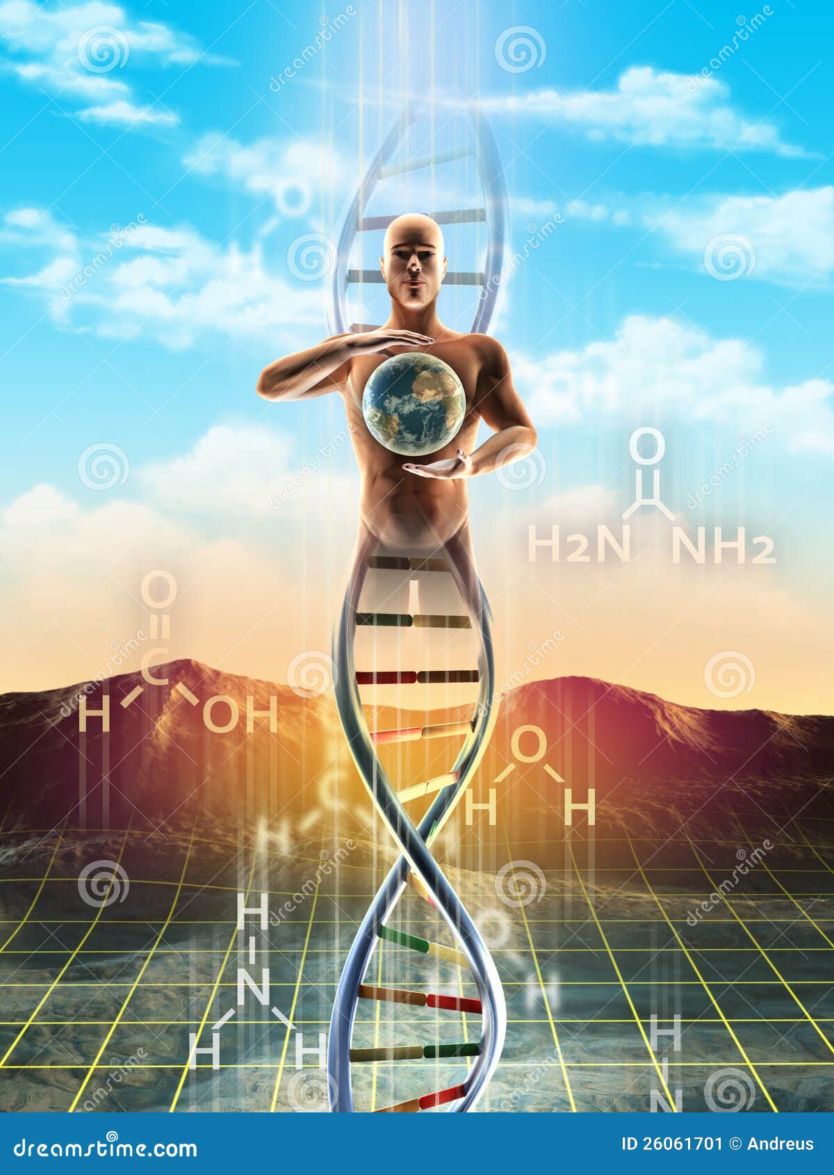 Creación de la vida stock de ilustración. Ilustración de extracto ...