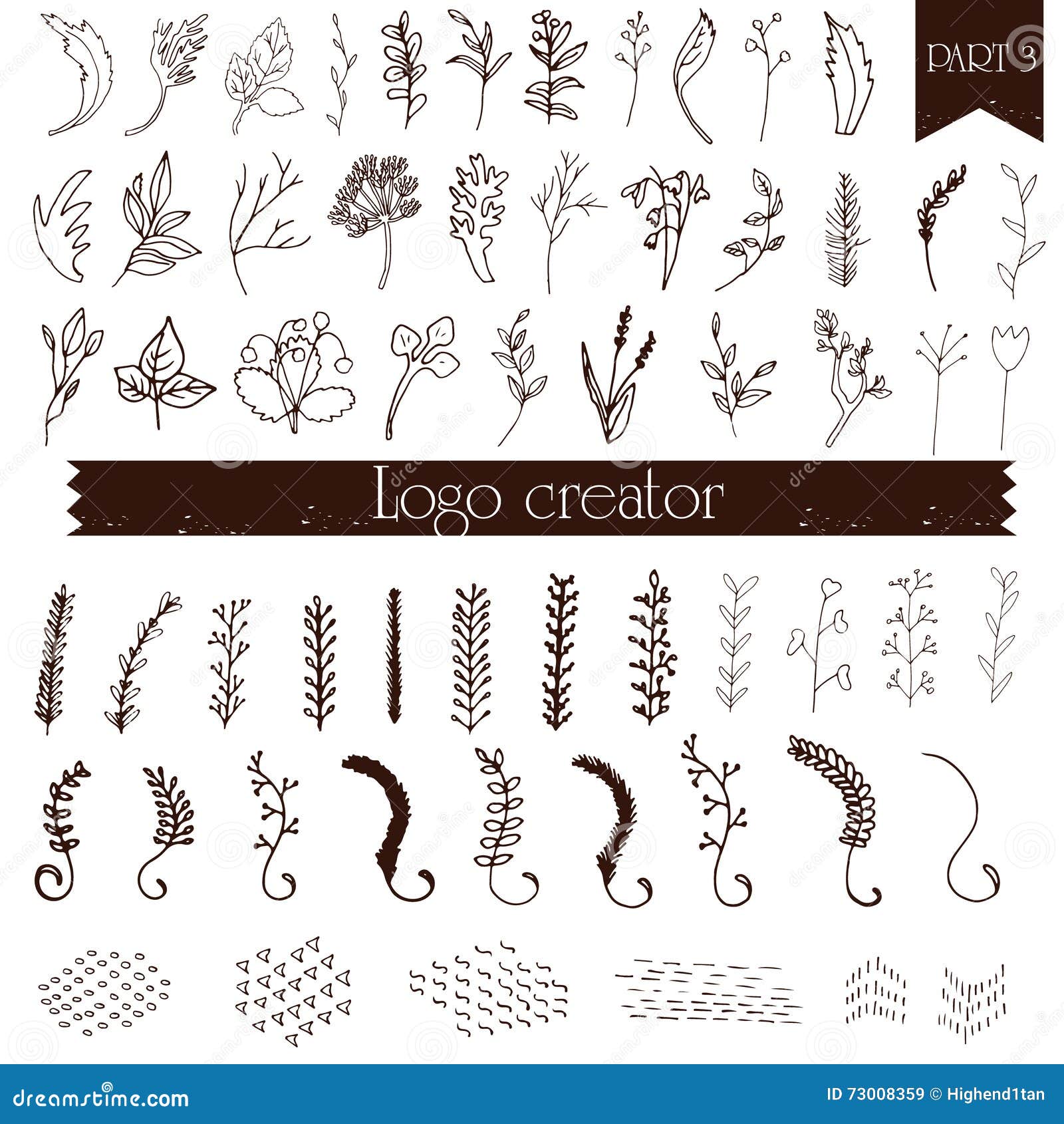 Creador del logotipo ilustración del vector. Ilustración de follaje ...