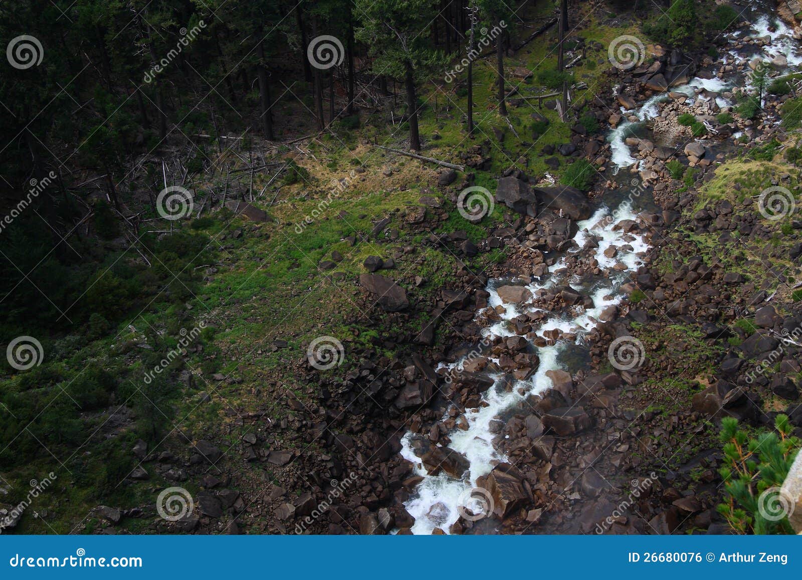 Creak stock photo. Image of yosemite, forest, landscape - 26680076