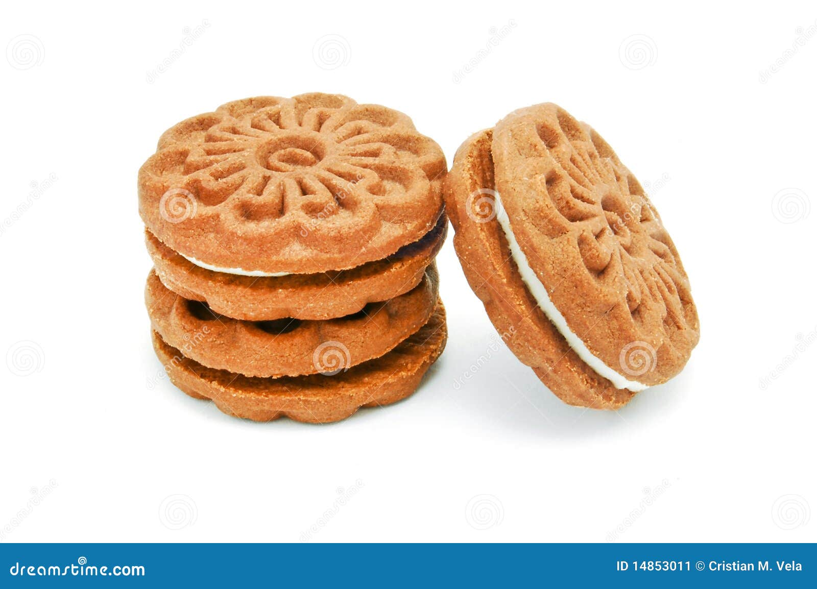 Cream biscuits stock image. Image of healthy, cookie - 14853011