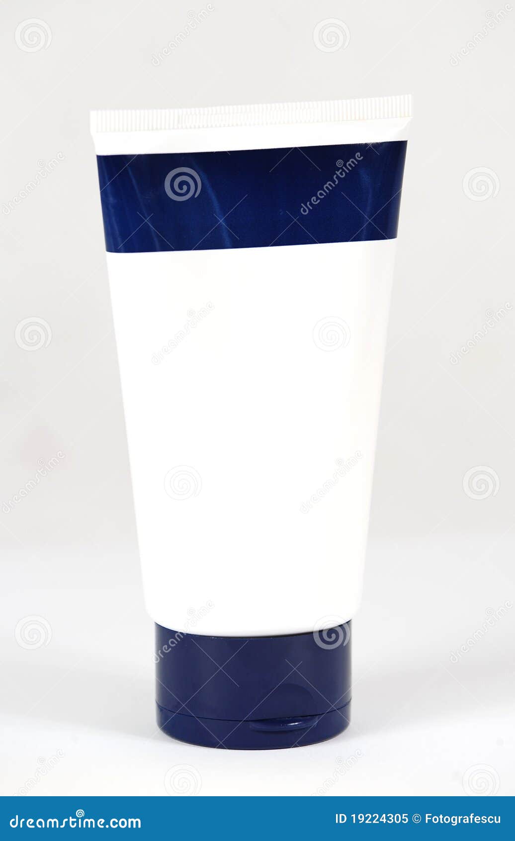 Cream Bottle Mock Up In Water Splash On Blue Background. Stock ...