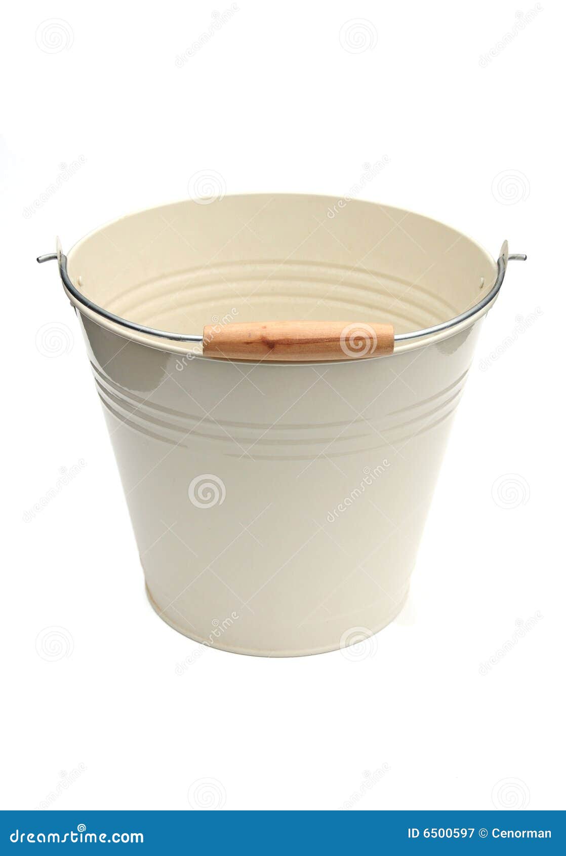 Cream bucket stock image. Image of enamel, pail, garden - 6500597