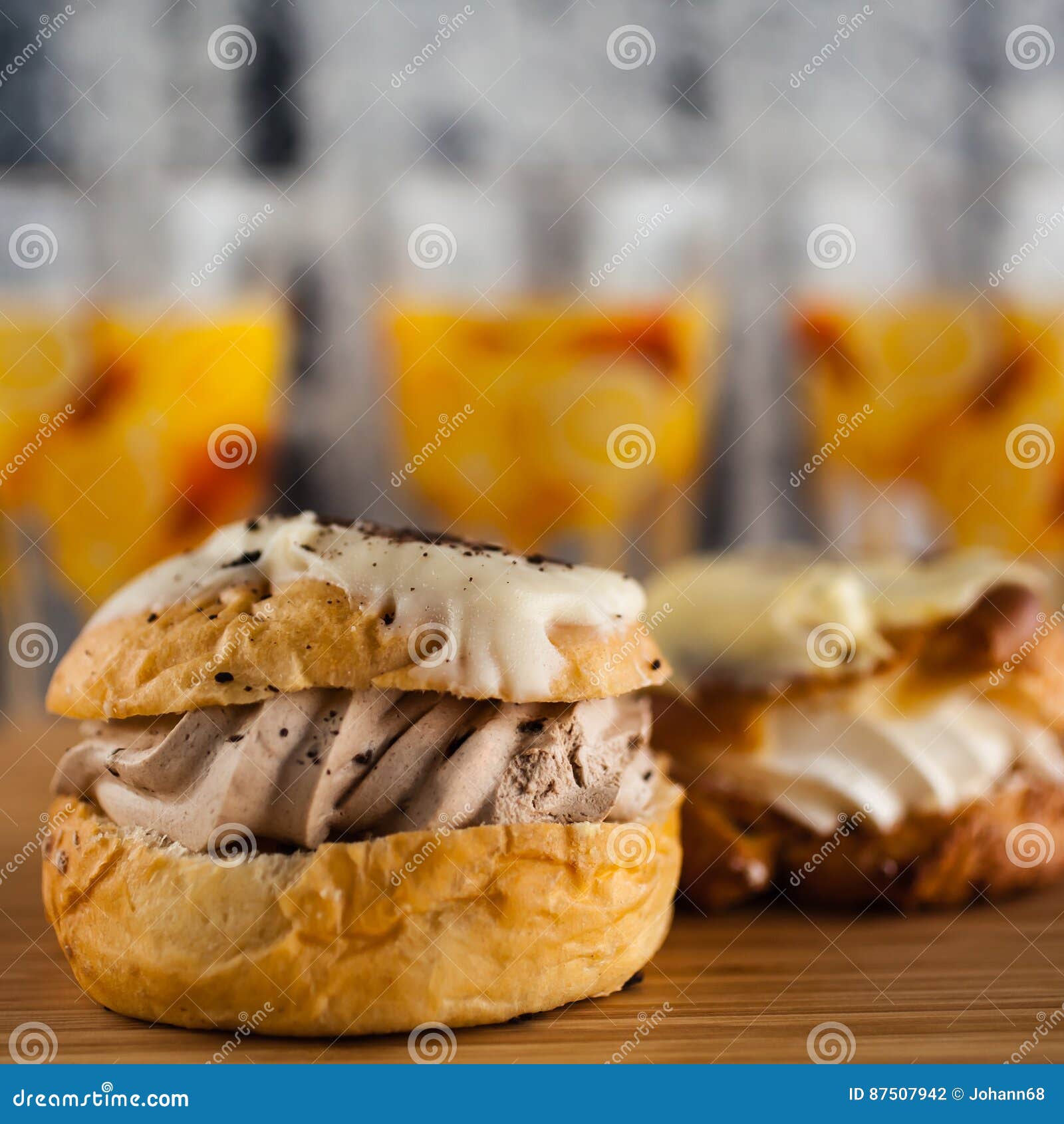 Cream Bun stock photo. Image of icing, baker, enjoy, healthy - 87507942