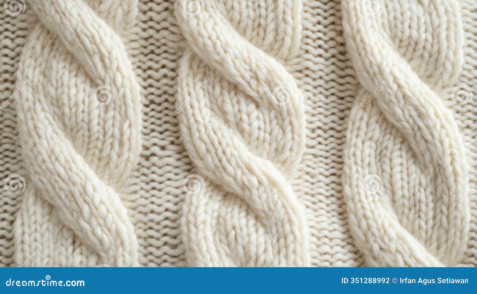 Cream Cable Knit Wool Texture Background Stock Illustration ...