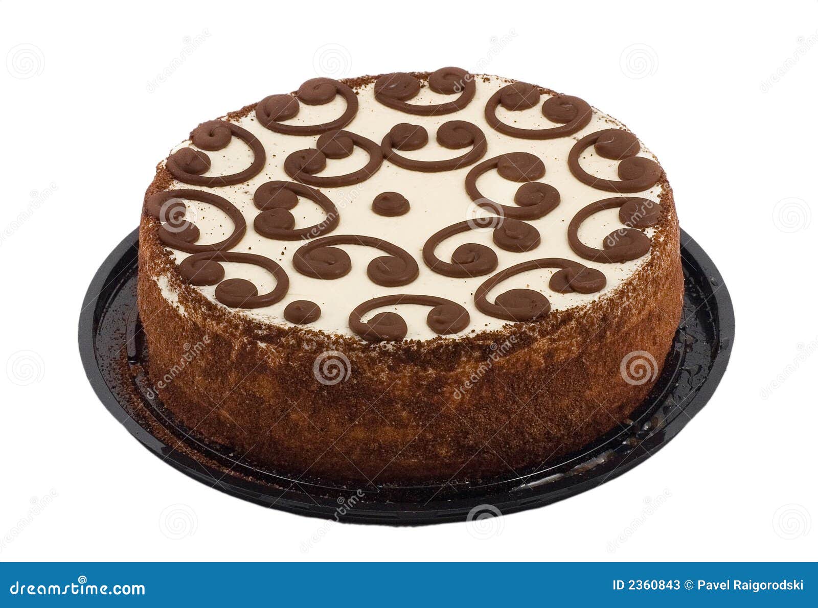 Cream cake stock image. Image of holiday, circle, dessert - 2360843