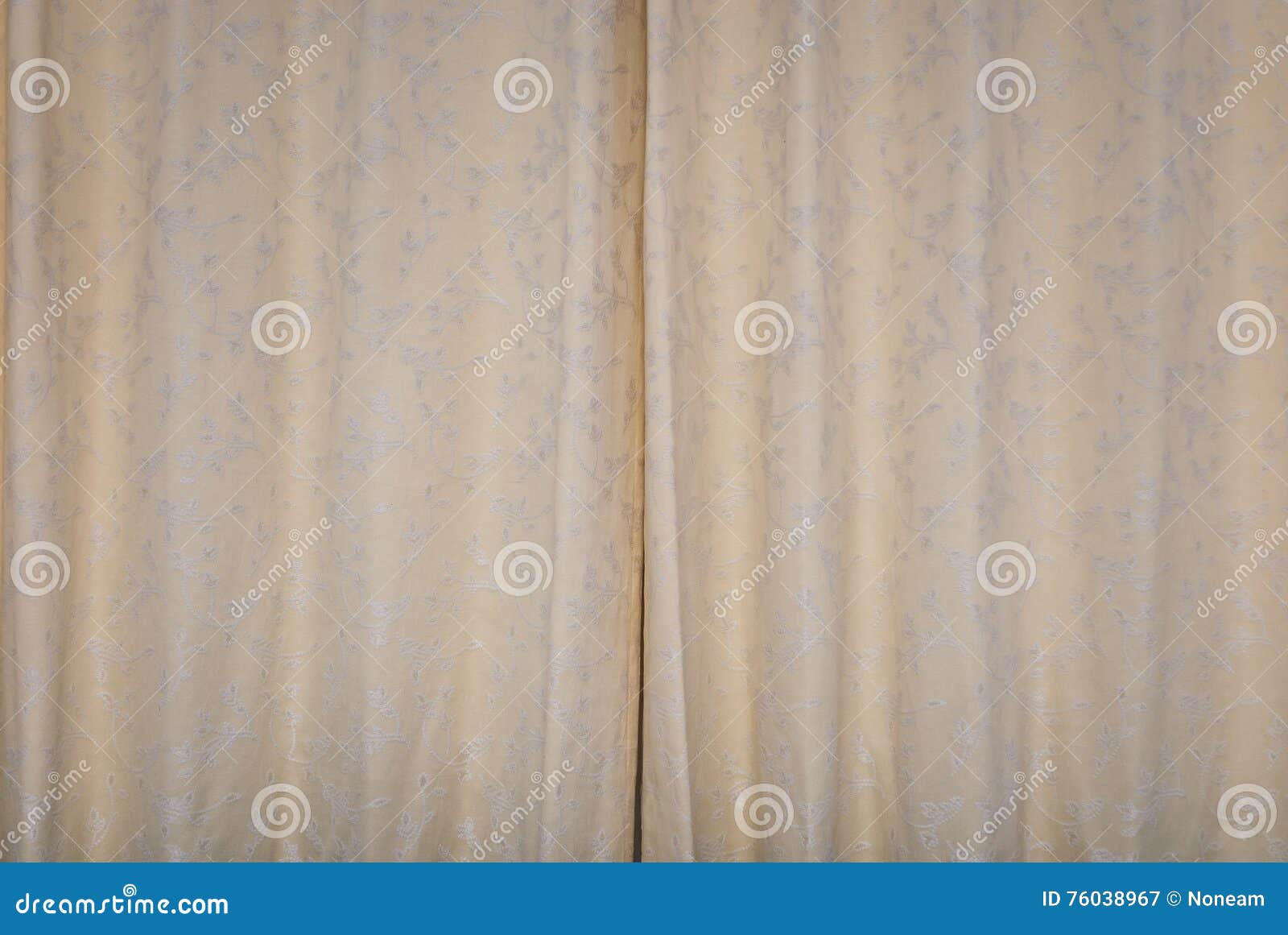 Cream Color Curtain Background/ Backdrop Stock Image - Image of ...