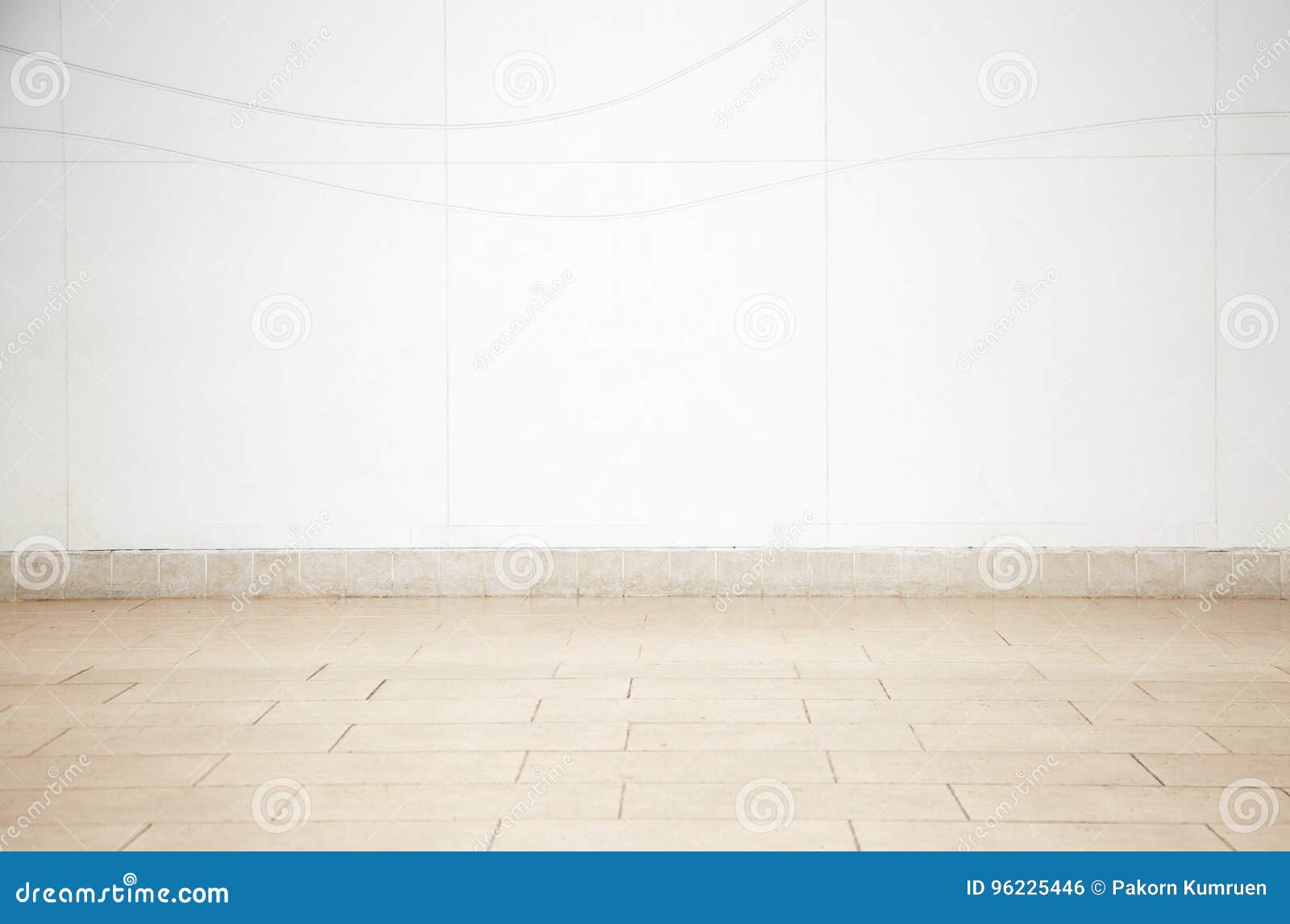 Cream Color Empty Space with Tile Stock Photo - Image of floor, minimal ...