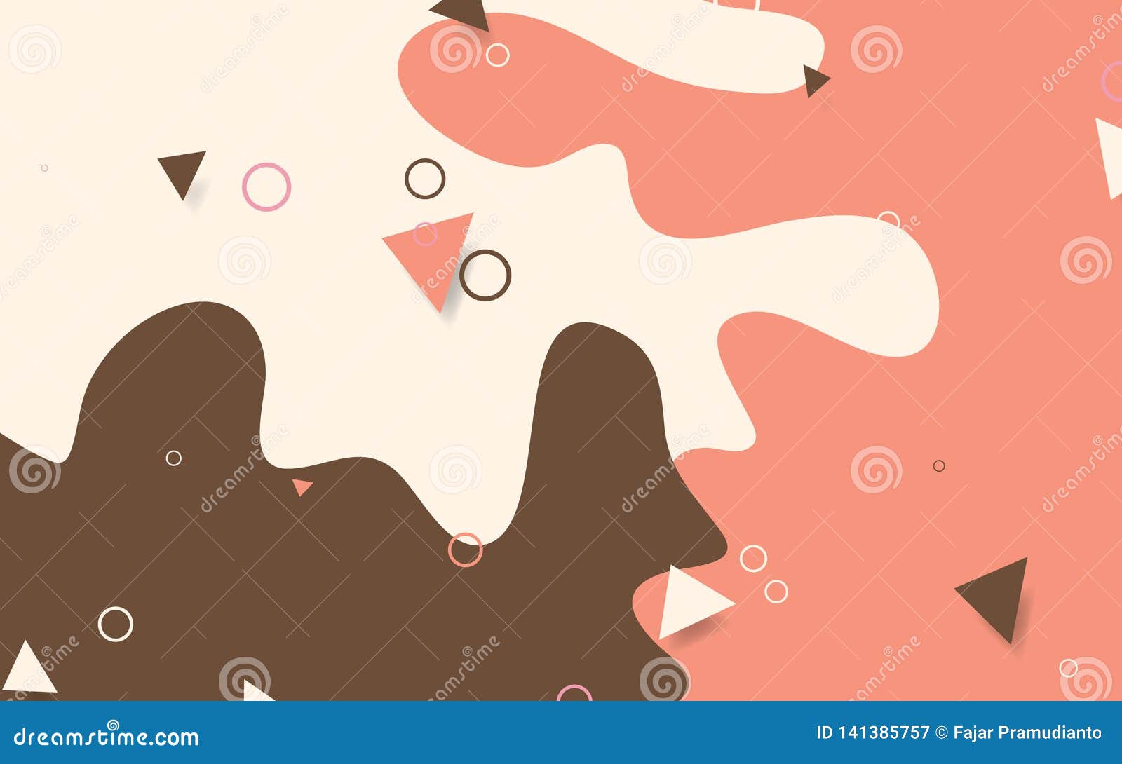 Cream Color Splash Abstract Background Vector Stock Vector ...