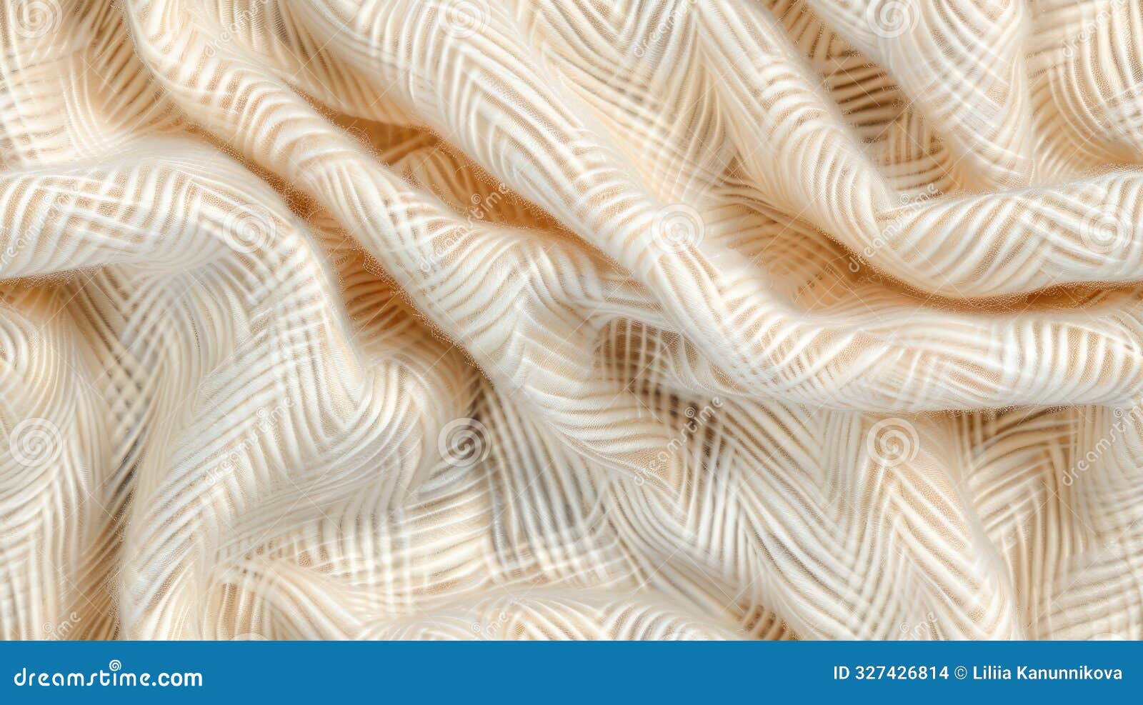 A Cream-colored Fabric with a Geometric Pattern of White Lines is Shown ...