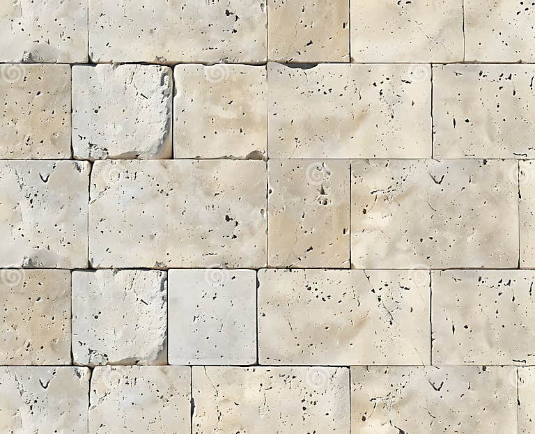 Cream Colored Stone Wall Cladding Texture Stock Illustration ...