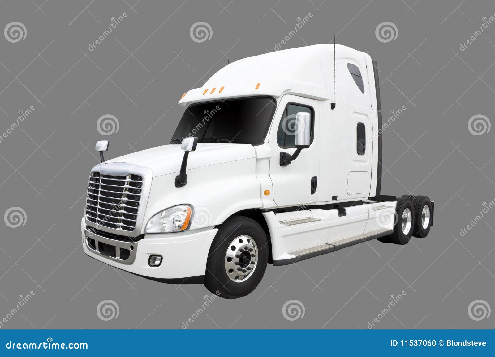 Cream Colored Transport Truck Stock Photo - Image of graphic, hauler ...