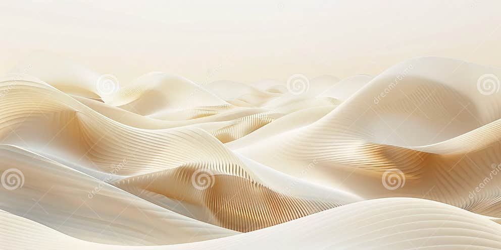 A Cream-colored, Wavy, Smooth Surface with a Subtle Pattern. AIG51A ...